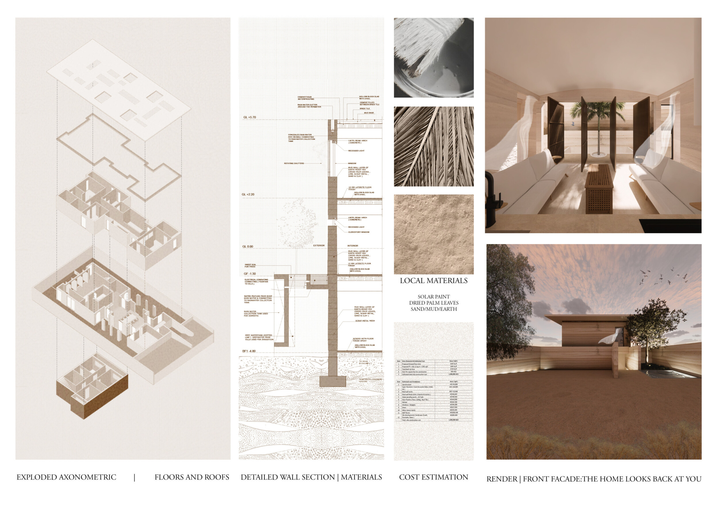 Architecture project // Sustainable Living Through Dried Palm Facades ...