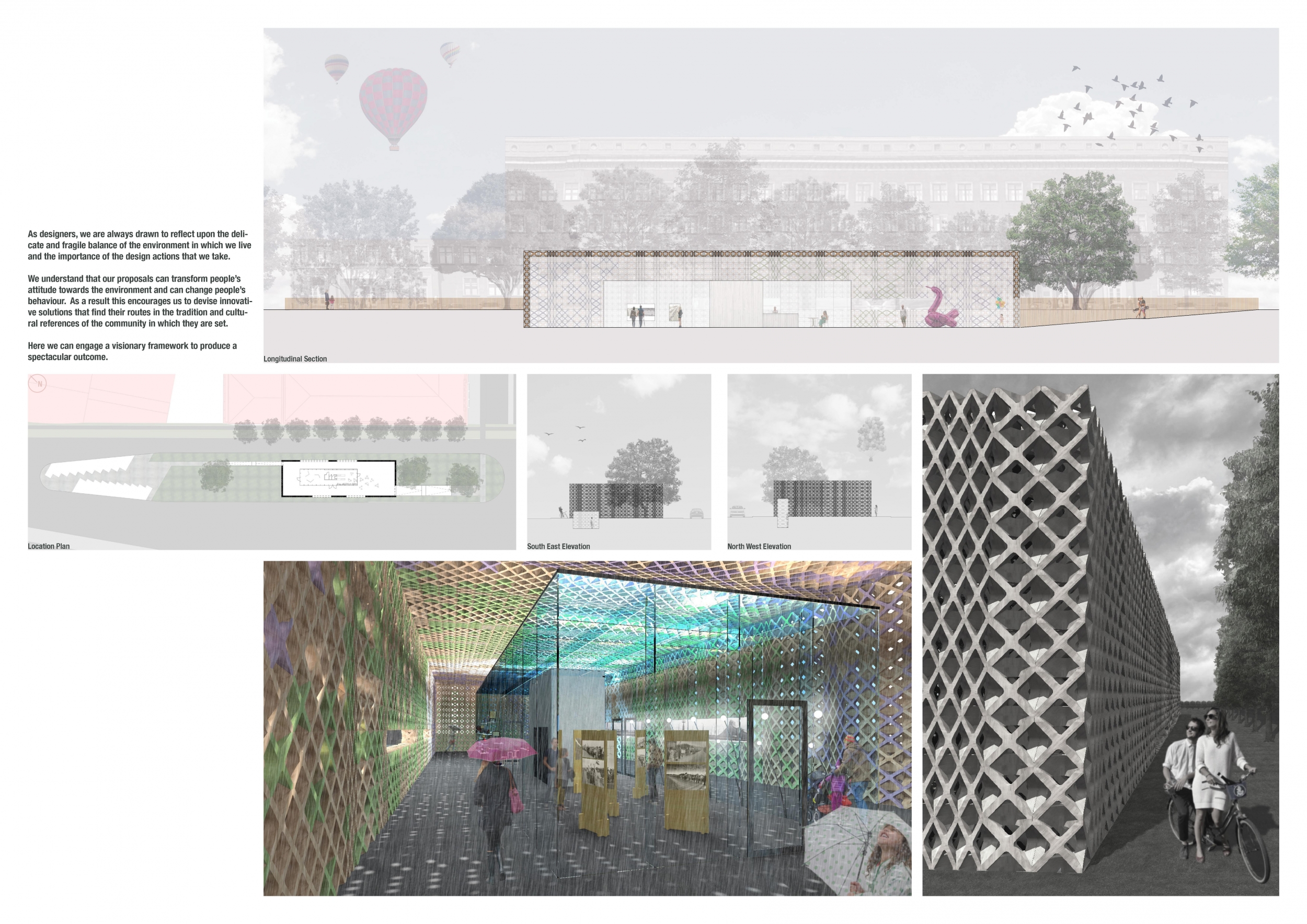 Architecture project // Charred Wood Cladding and Lattice Structures Create Community Hub for ...