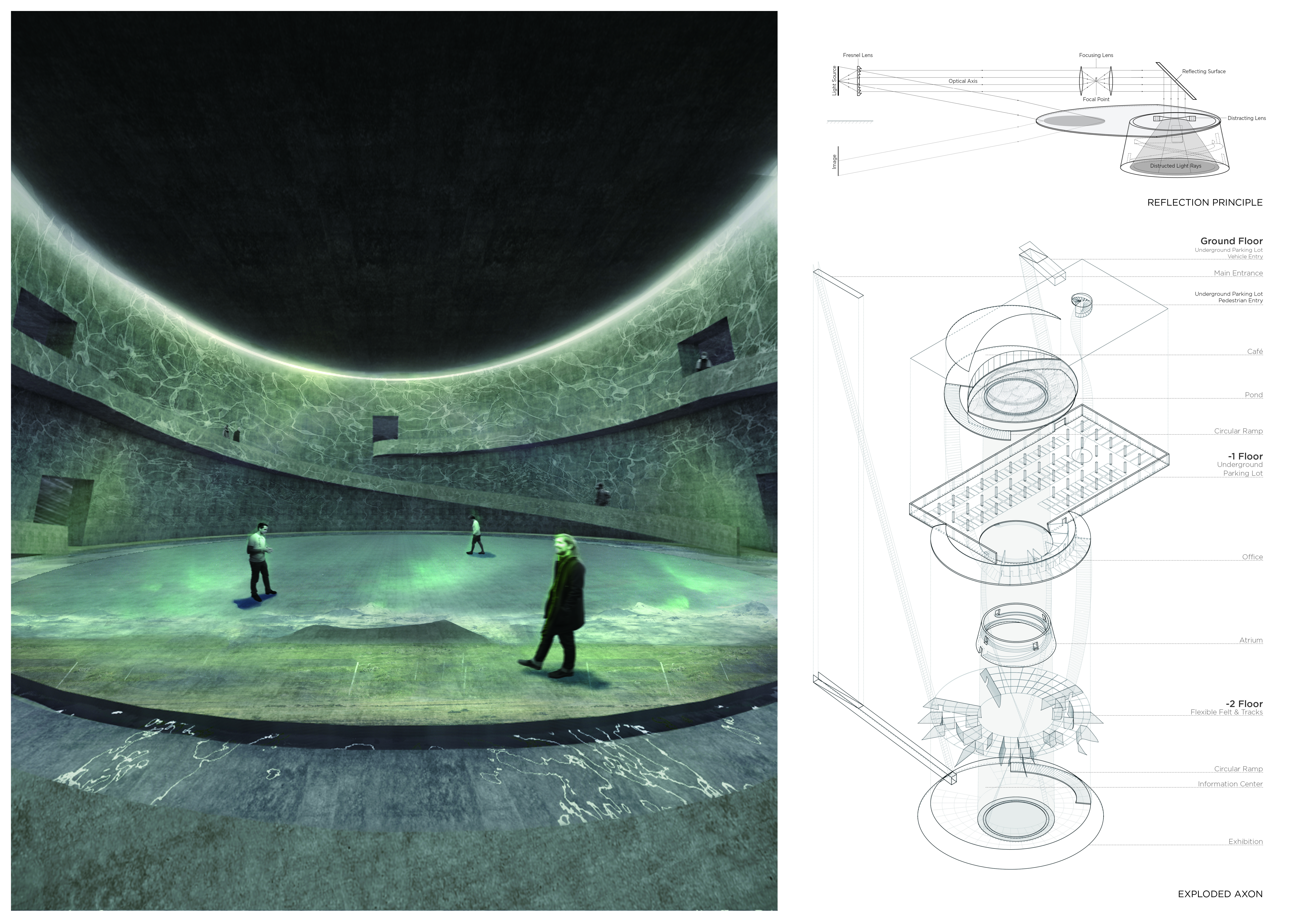 Architecture project // Underground Spaces with Pinhole Views of ...