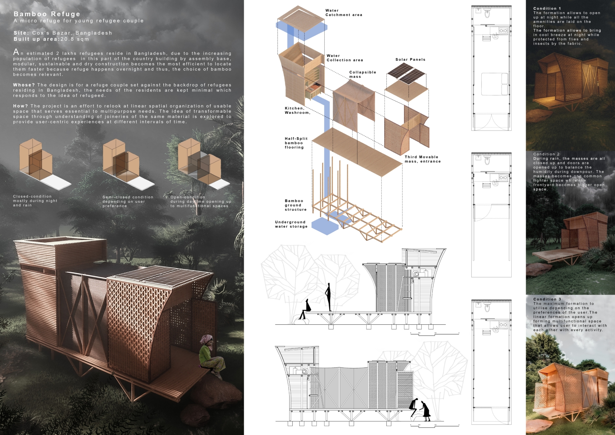 Architecture project // Bamboo Structure with Water Storage for ...