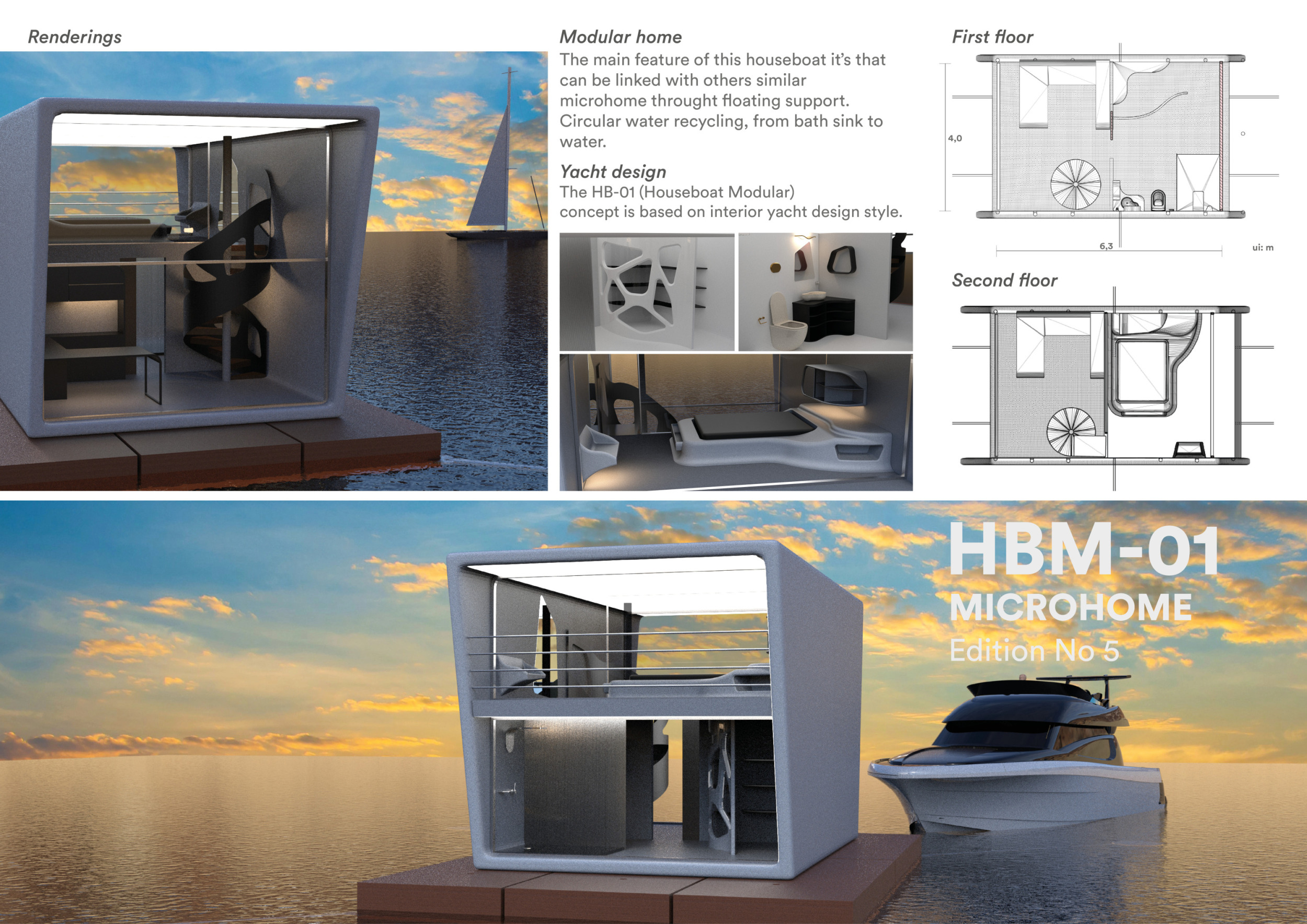 Architecture project // Circular Water Recycling in Modular Floating Homes