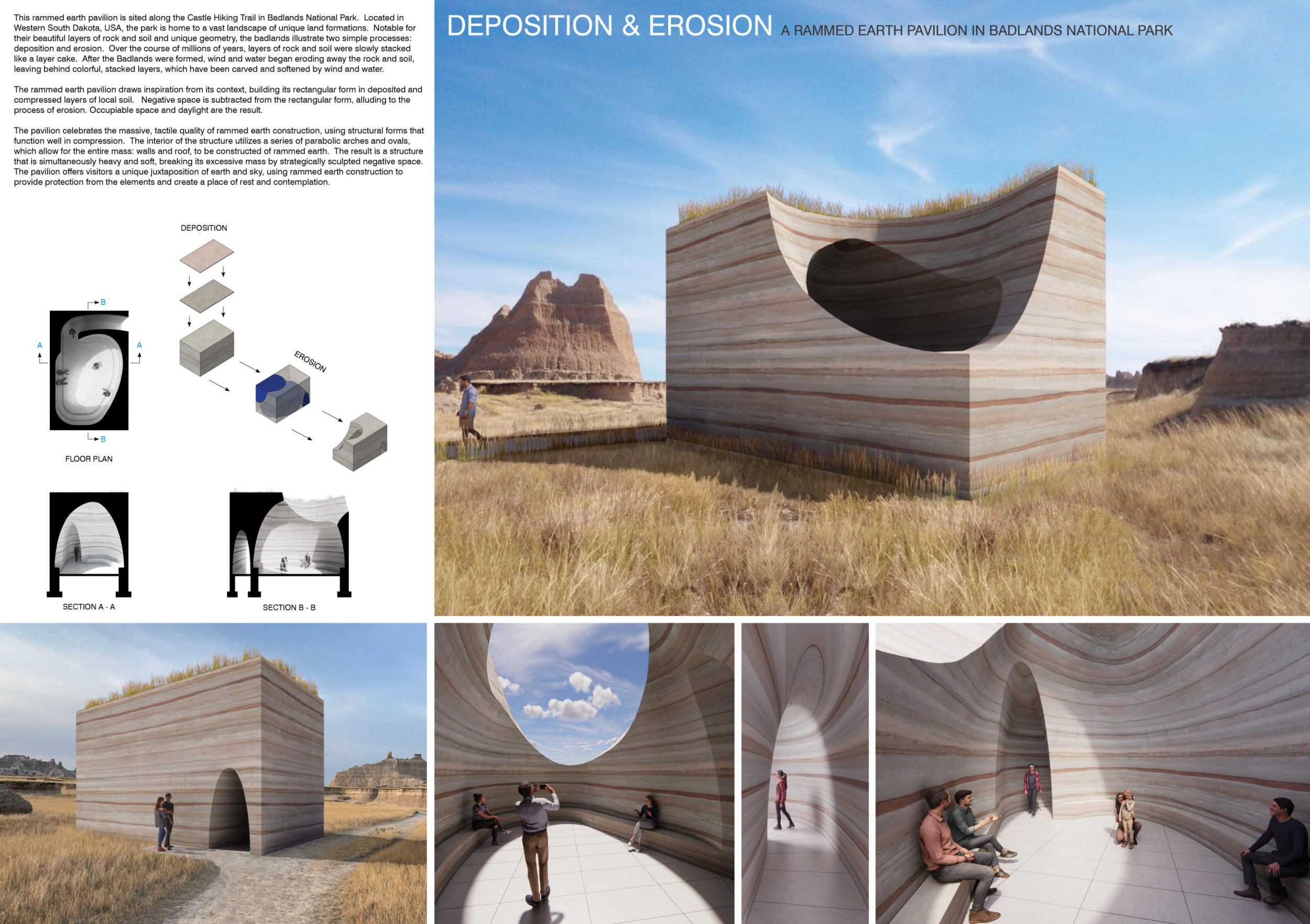 Architecture project // Exploring Negative Space Through Rammed Earth ...