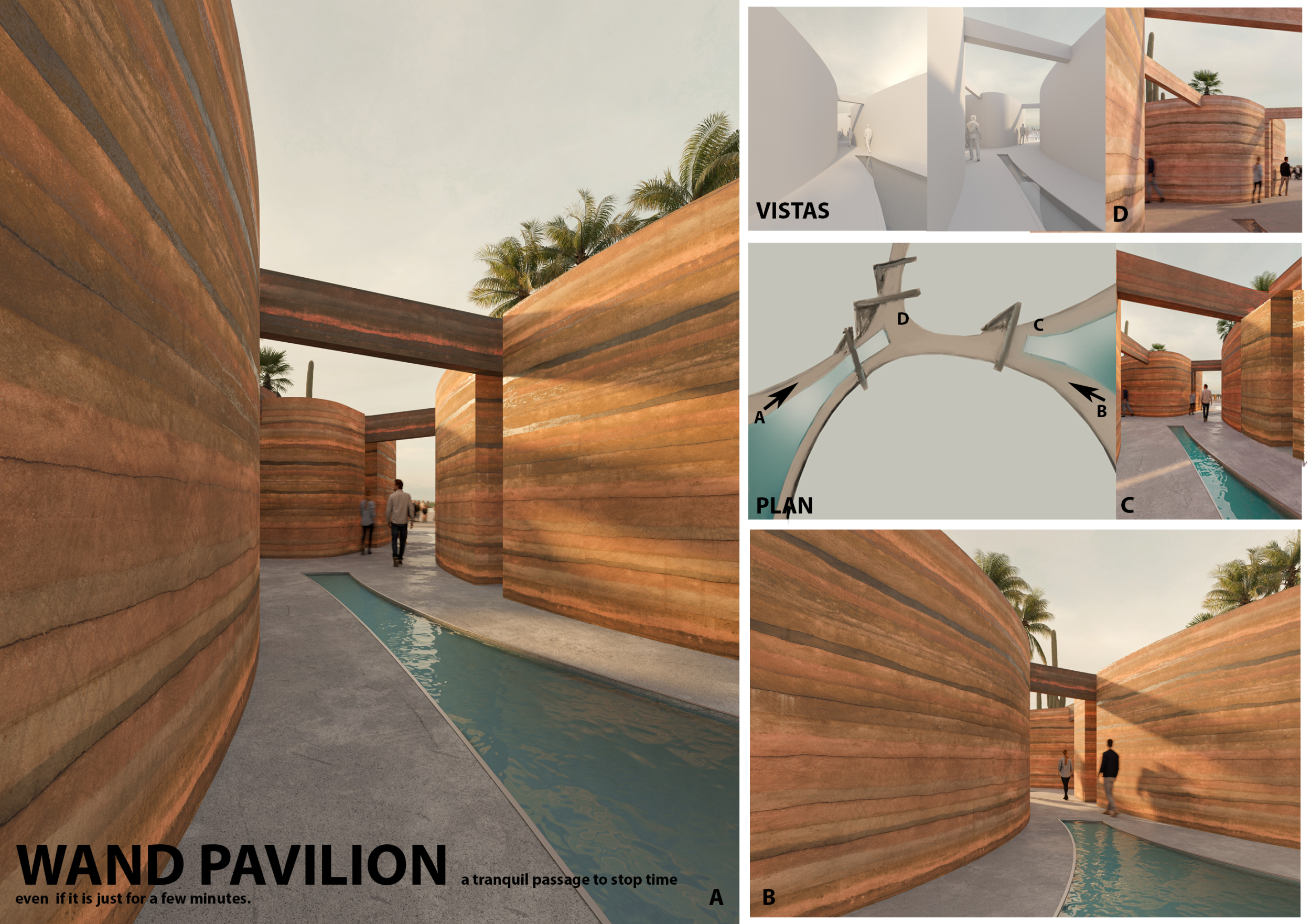 Architecture project // Tranquil Space with Framed Vistas for Reflection