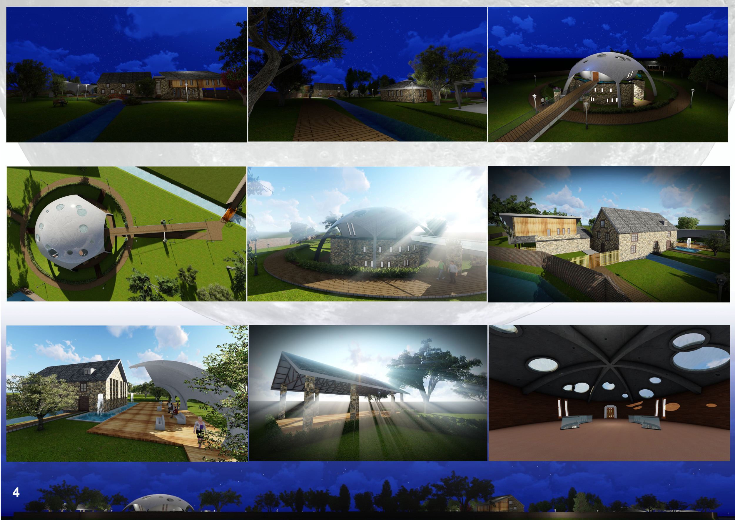 Architecture project // Dome-Shaped Meditation Hall Embracing Natural ...
