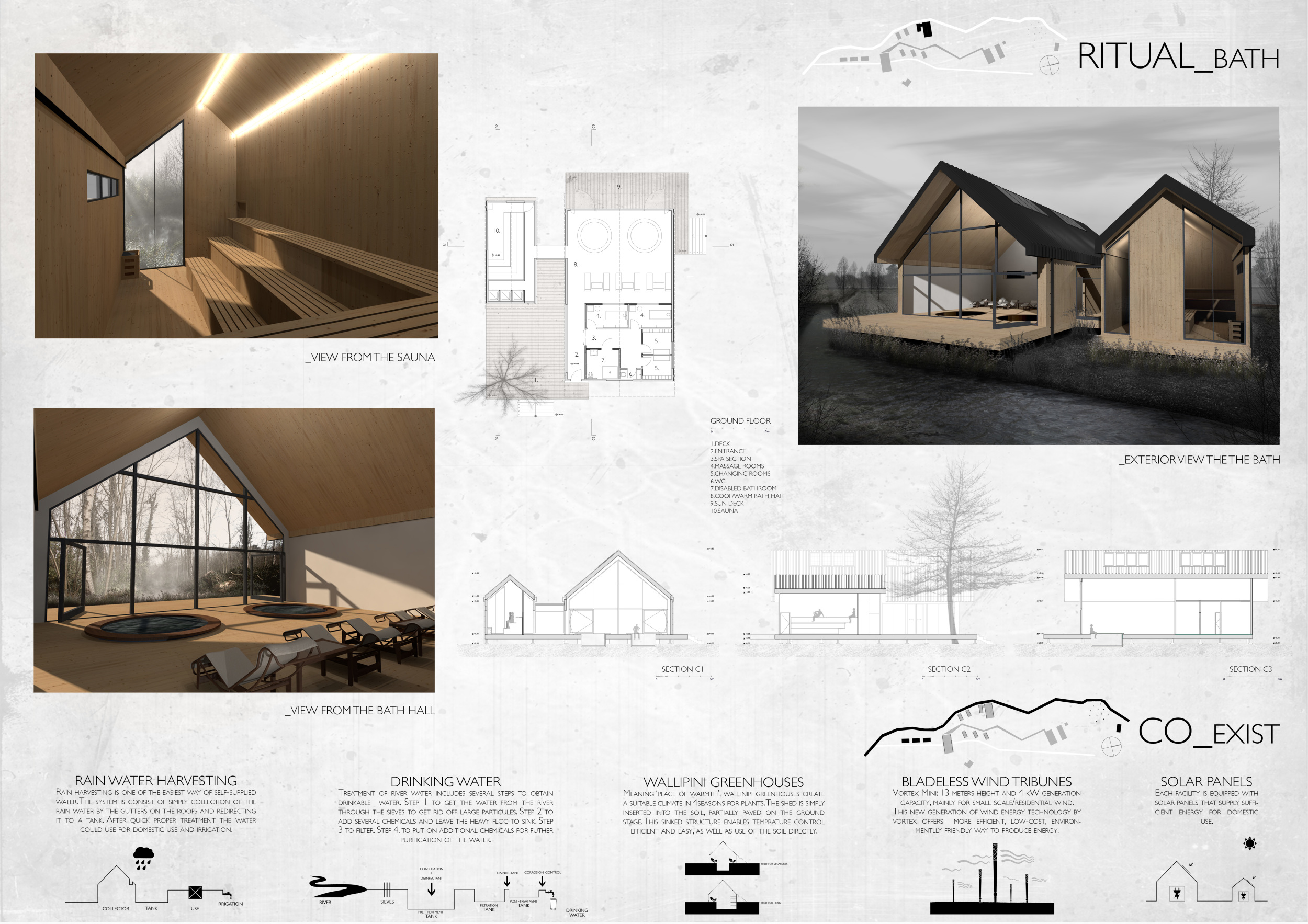 Architecture project // Subterranean Spaces Crafted with Laminated ...