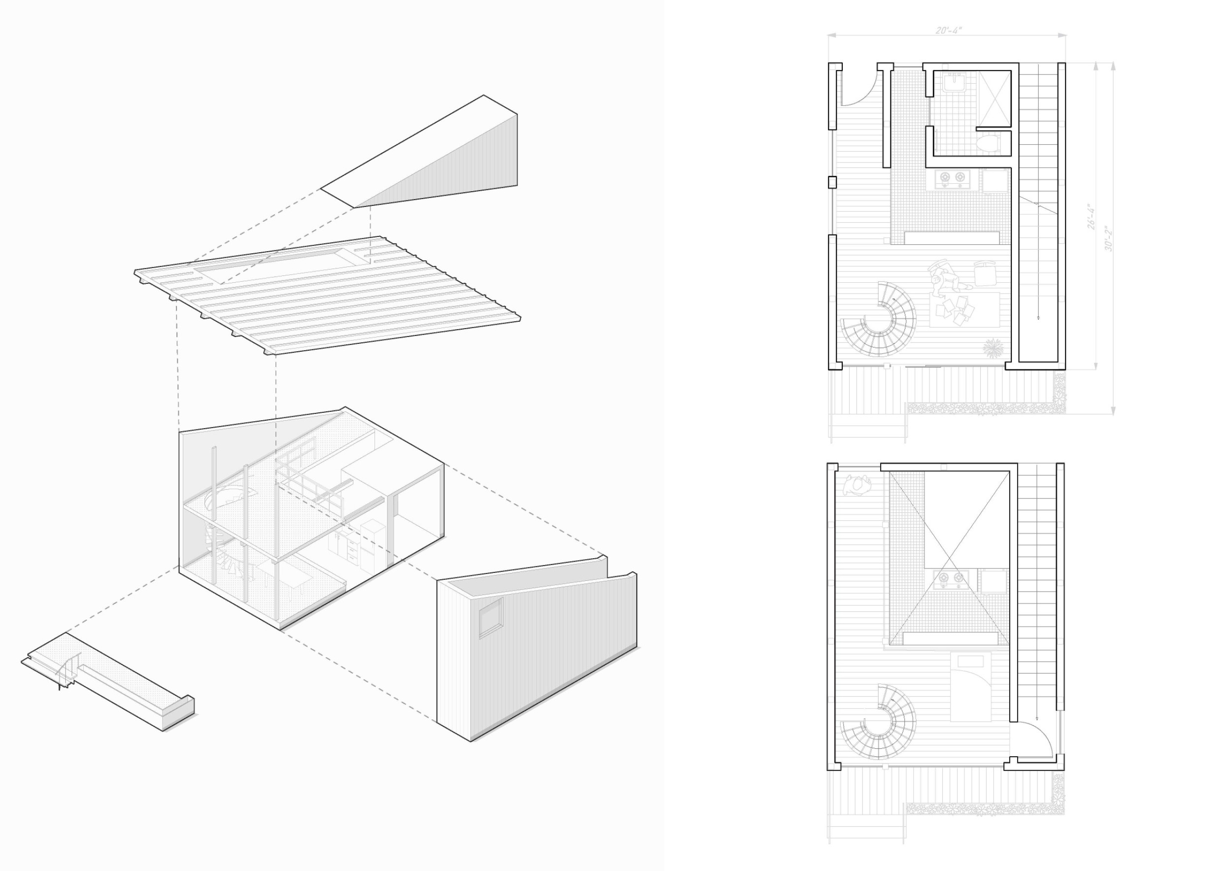 Architecture project // Sunken Meditation Spaces Within Community Huts ...