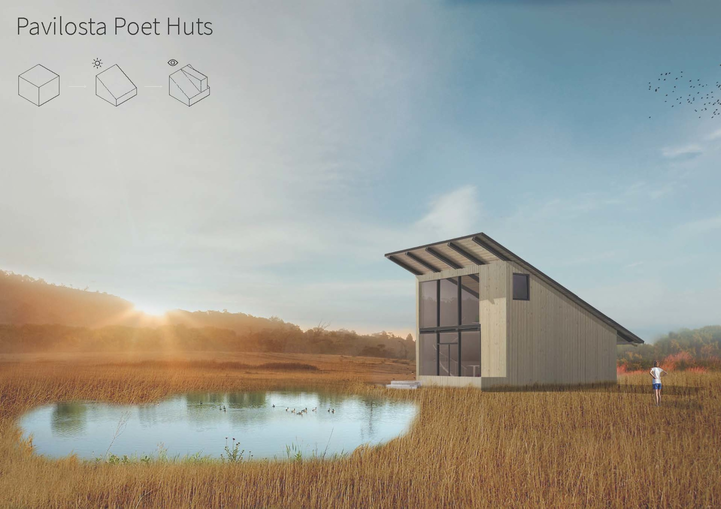 Architecture project // Sunken Meditation Spaces Within Community Huts ...
