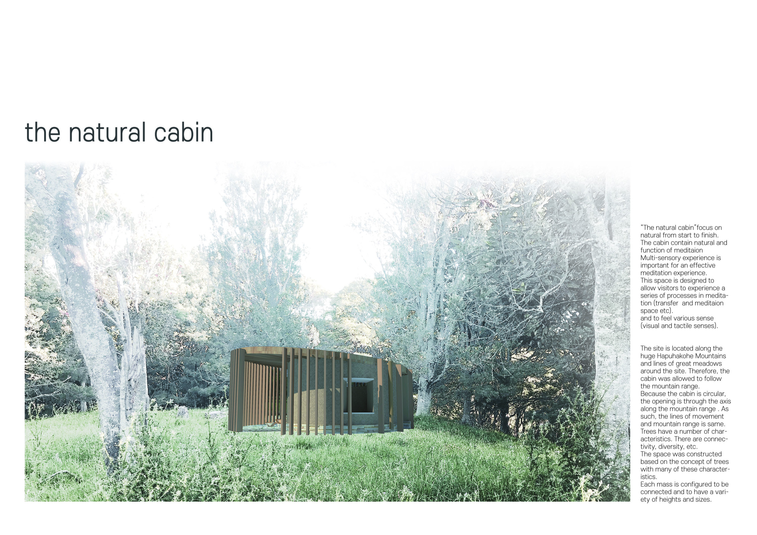 Architecture project // Circular Meditation Space Embracing Natural ...