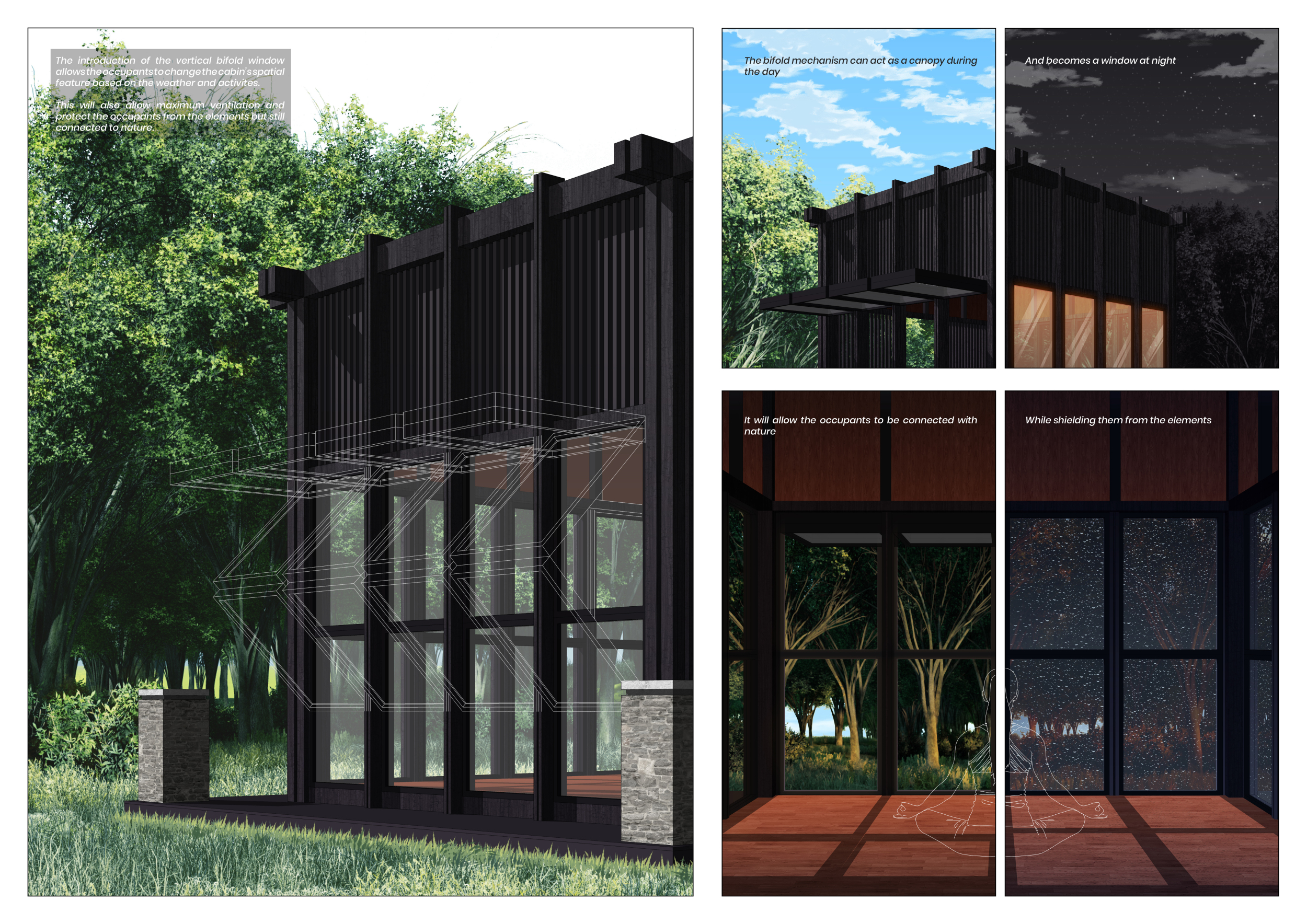 Architecture project // Charred Timber Retreat Embraces Nature Through ...
