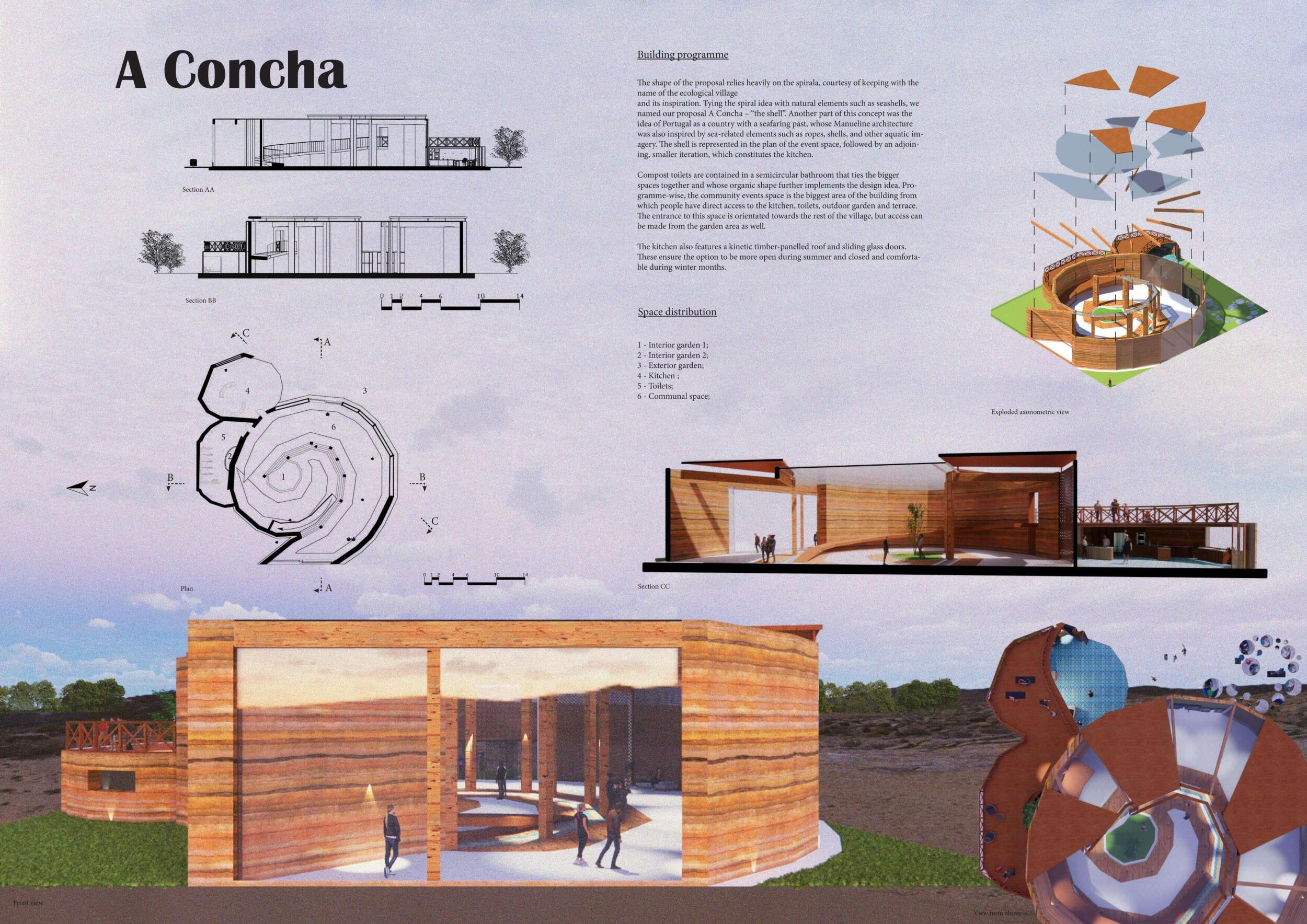 Architecture project // Rammed Earth Structure with Natural Timber ...