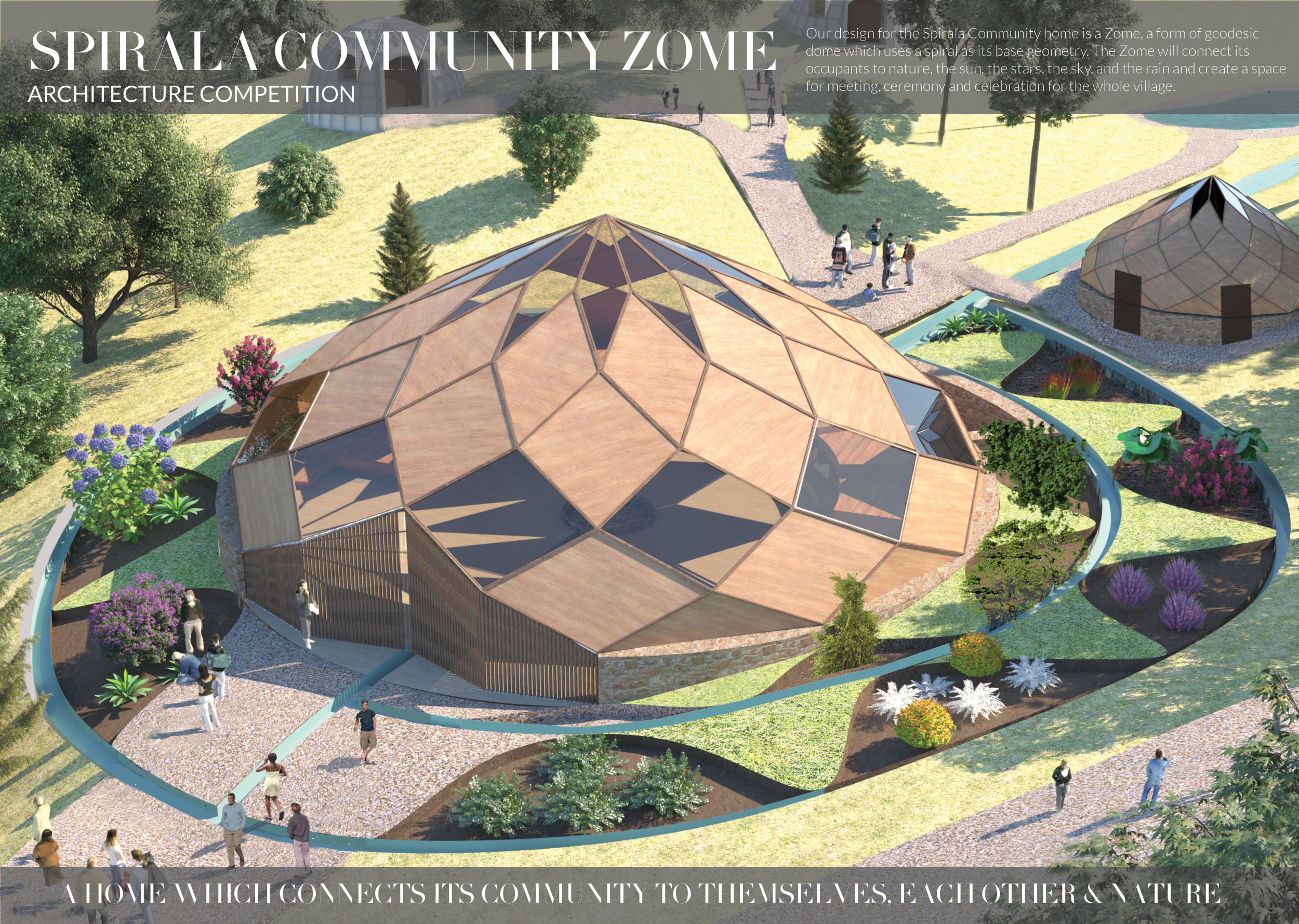 Architecture project // Ceremonial Water Channel Within a Spiraled ...