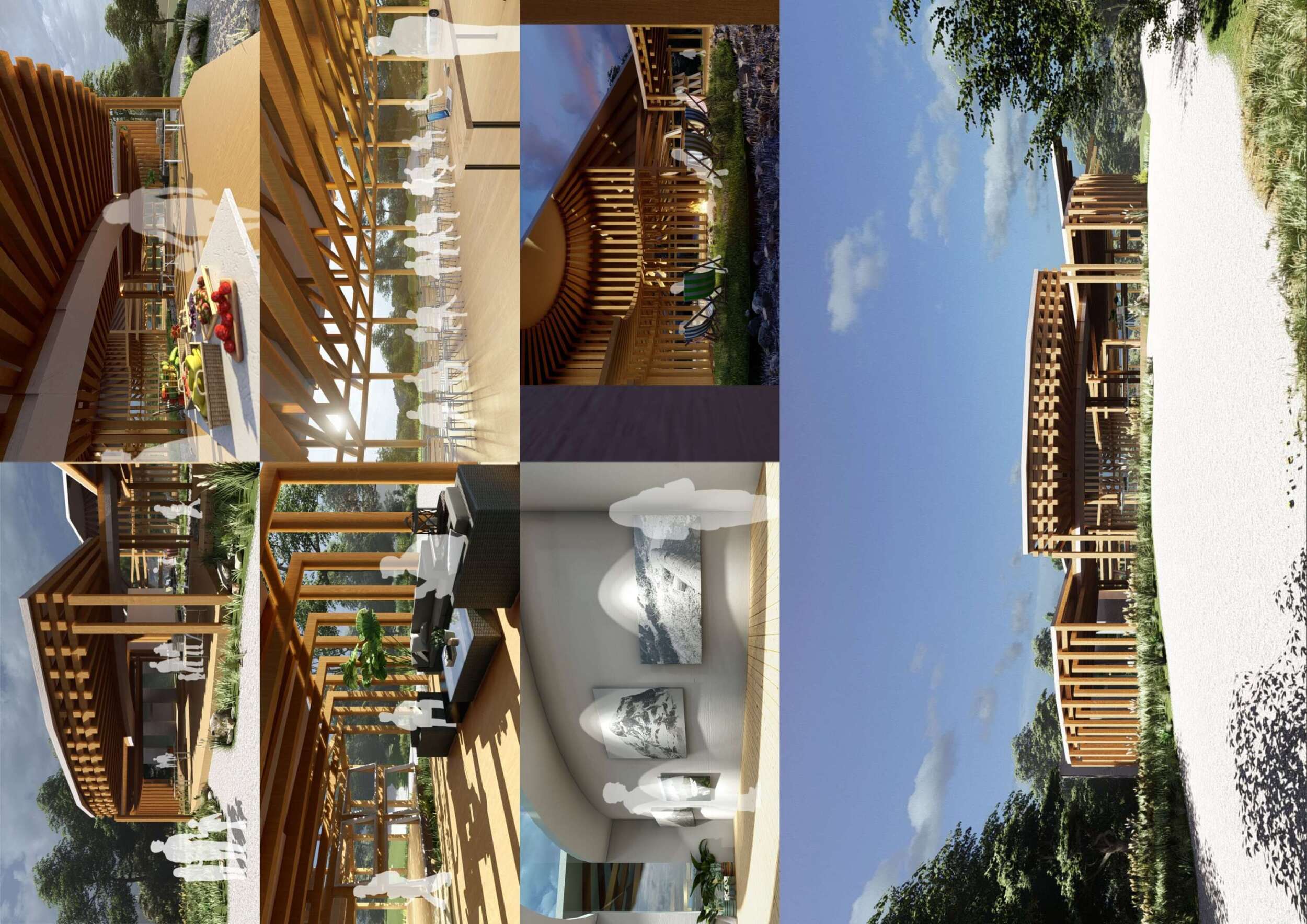 Architecture project // Circular Hub Crafted with Chestnut and Granite ...