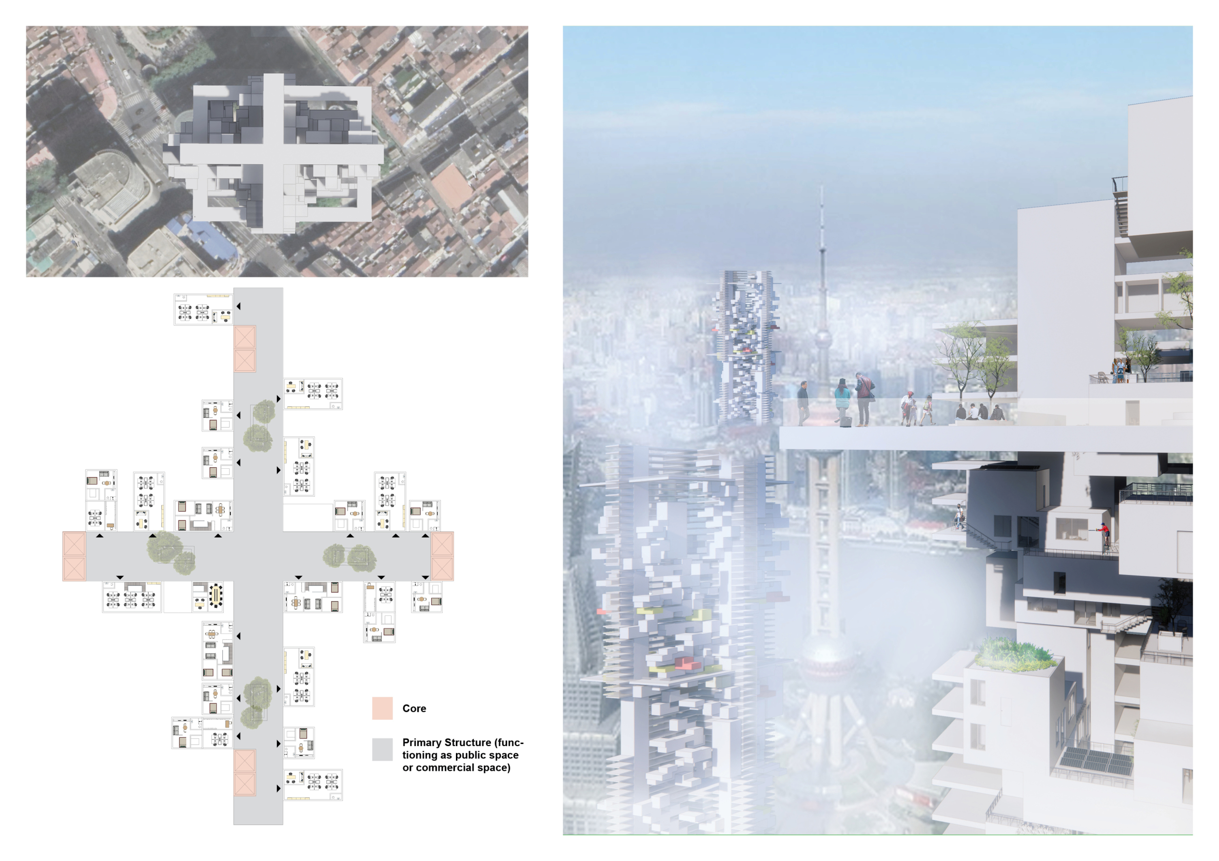 Architecture project // Flexible Living Spaces Integrated in Cross ...
