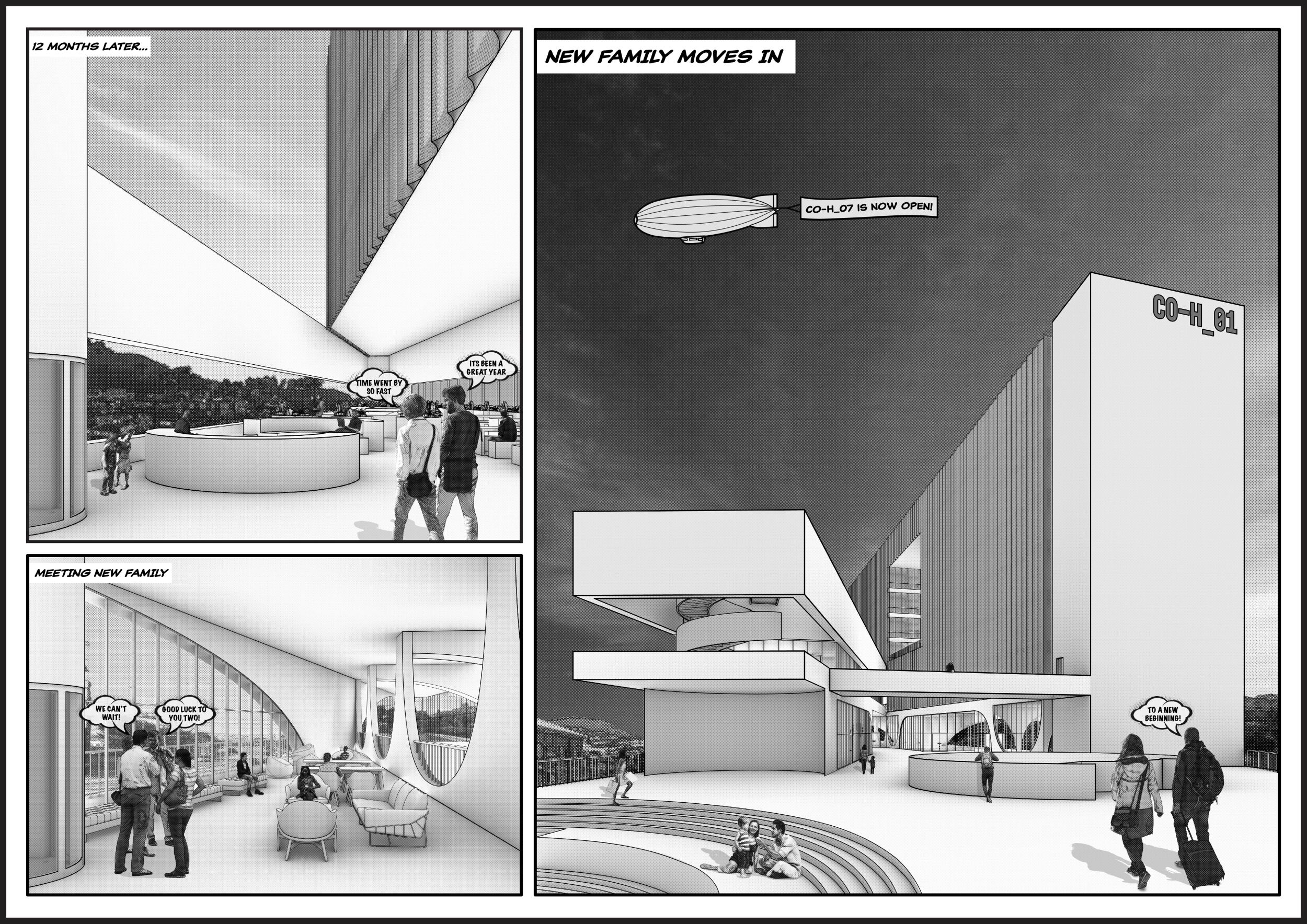 Architecture project // Community Hub Featuring Modular Units and ...