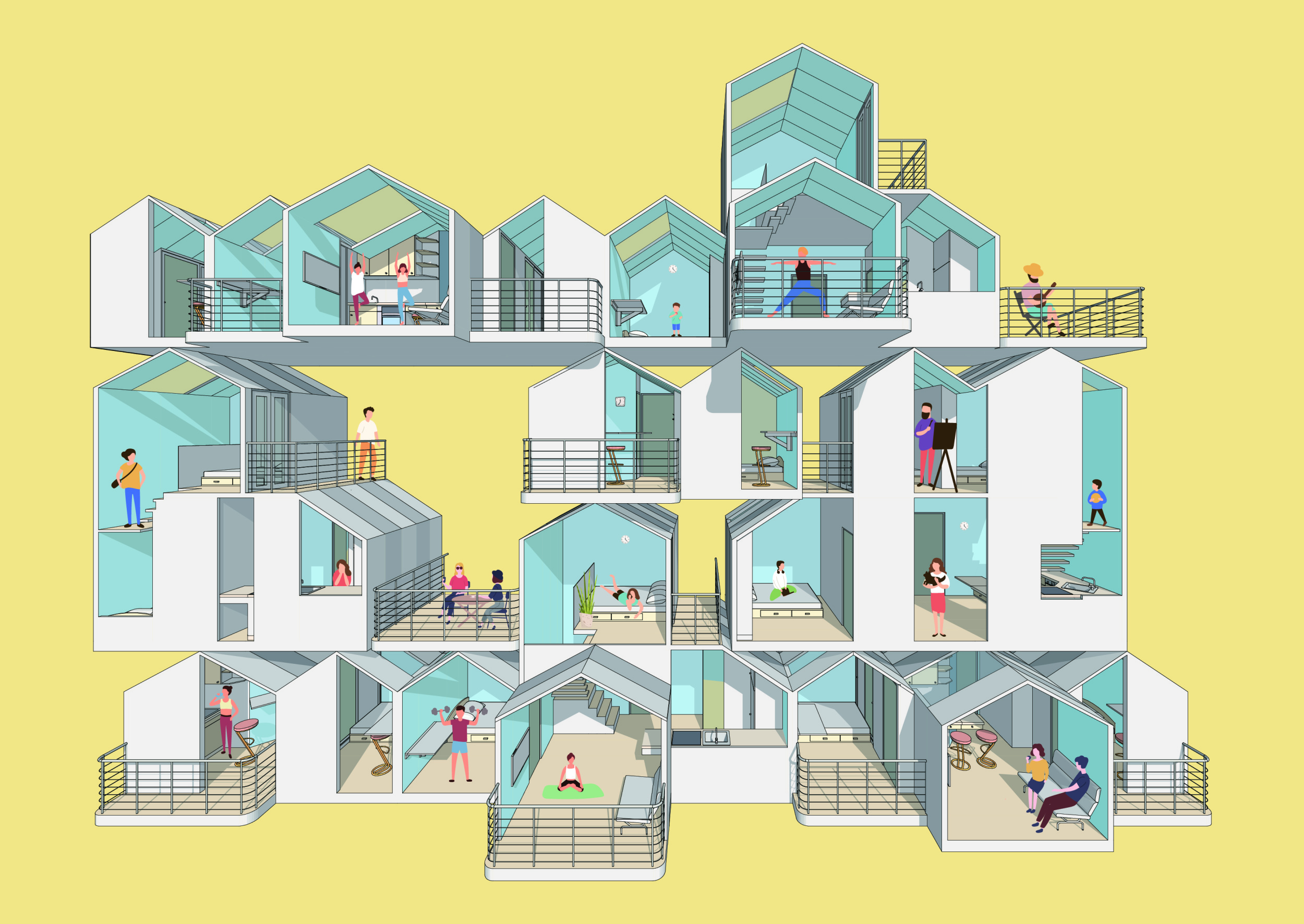 Architecture project // Cross-Laminated Timber Housing Within ...