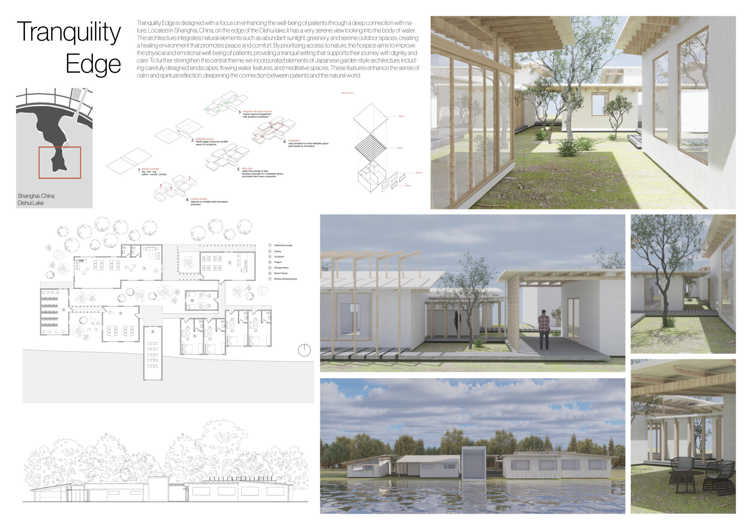 Architecture project // Biophilic Healing Space with Expansive Glass ...