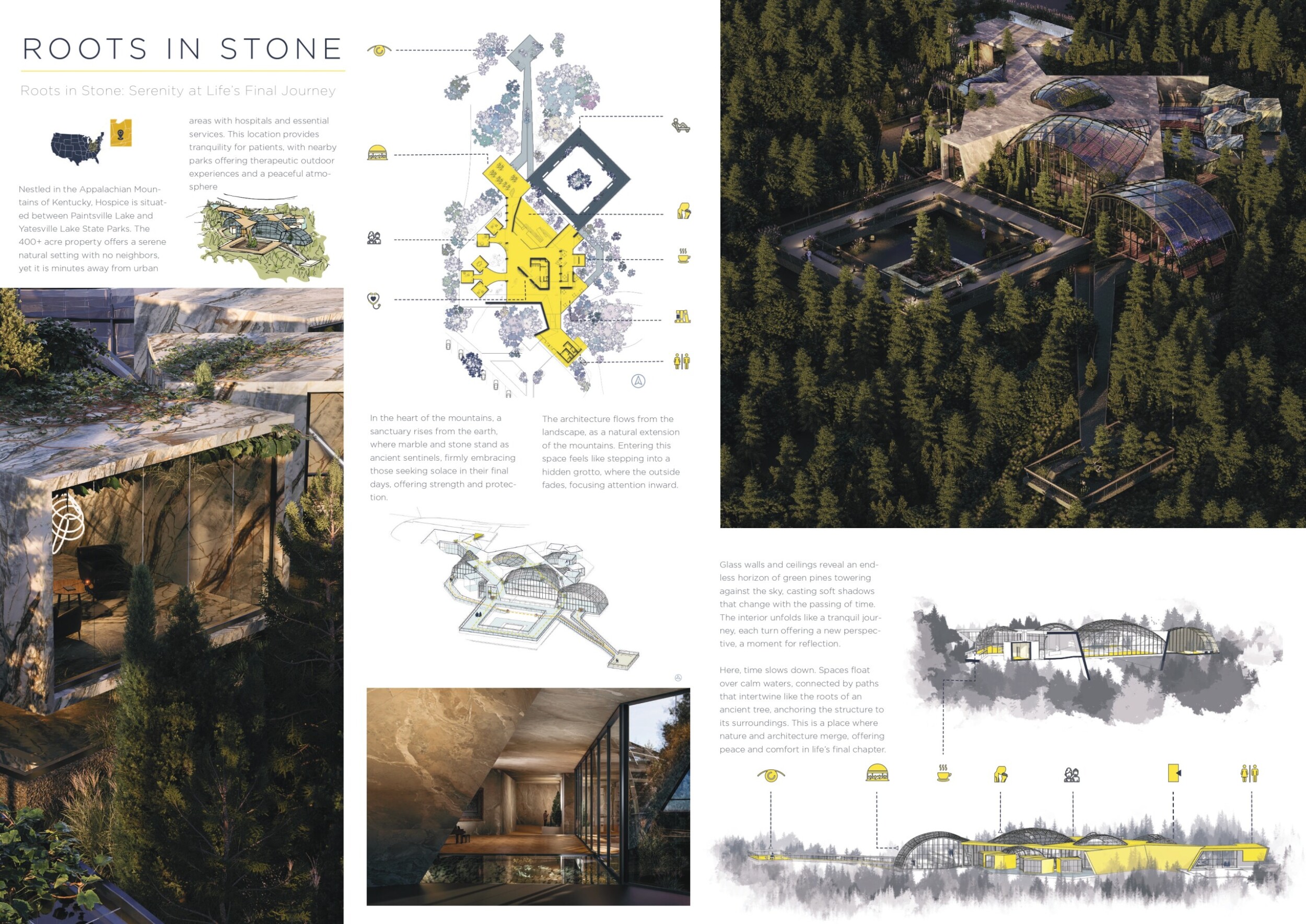 Architecture project // Grotto-Like Serenity Enhanced by Natural Stone ...
