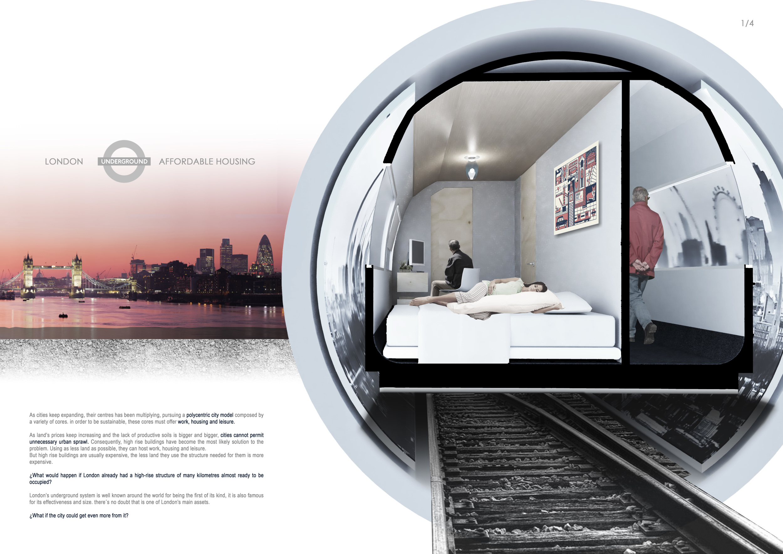 Architecture project // Affordable Living Interwoven with Underground ...