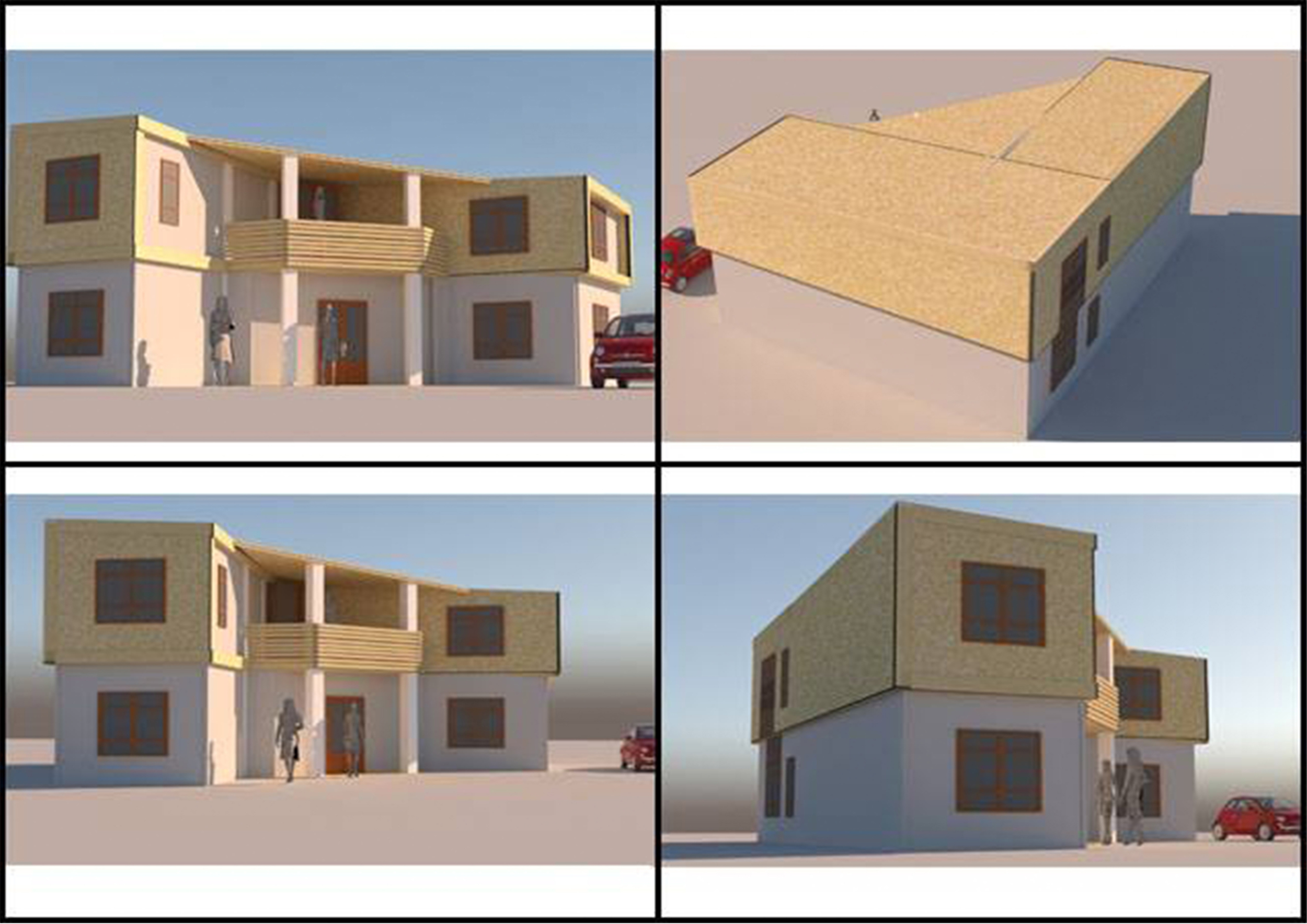 Architecture project // Intersecting Square Forms in Wood for ...