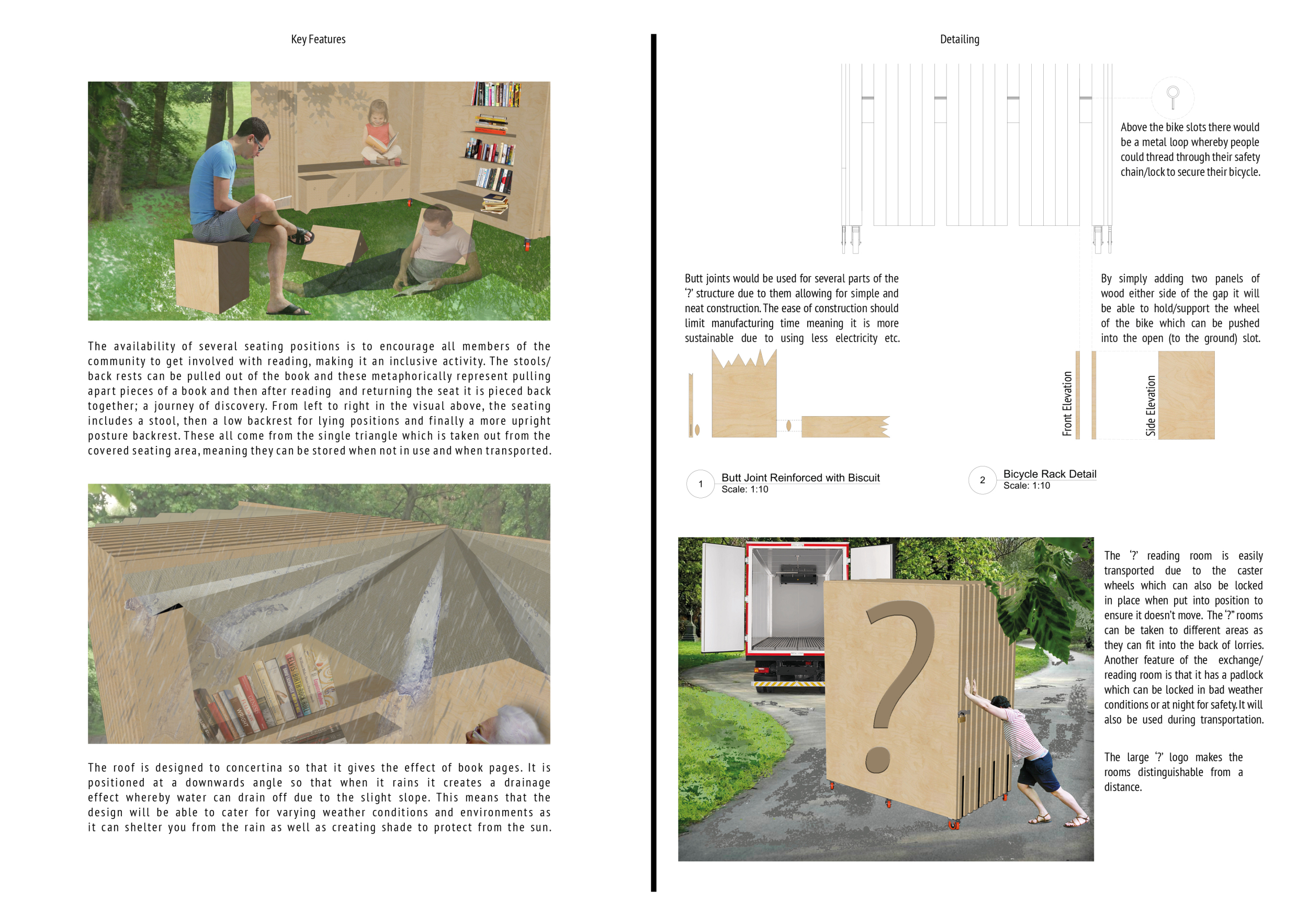 Architecture project // Concave Roof Design Crafted from Plywood and ...