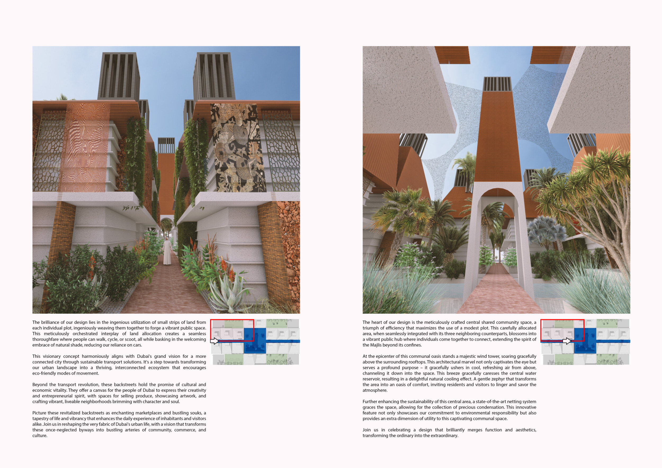 Architecture project // Wind Towers and Rammed Earth Create a ...