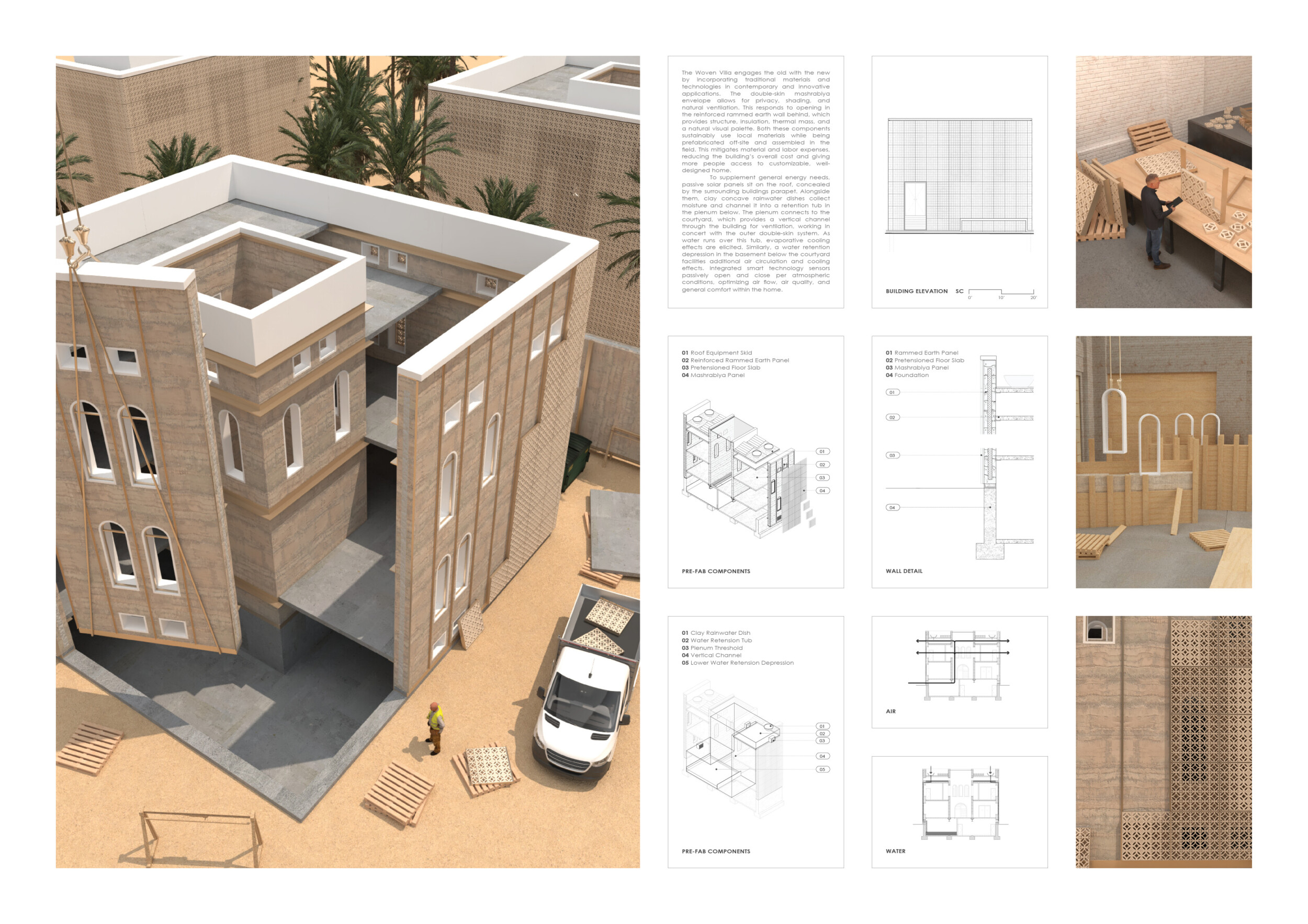 Architecture project // Textured Earth Panels and Natural Light in a ...
