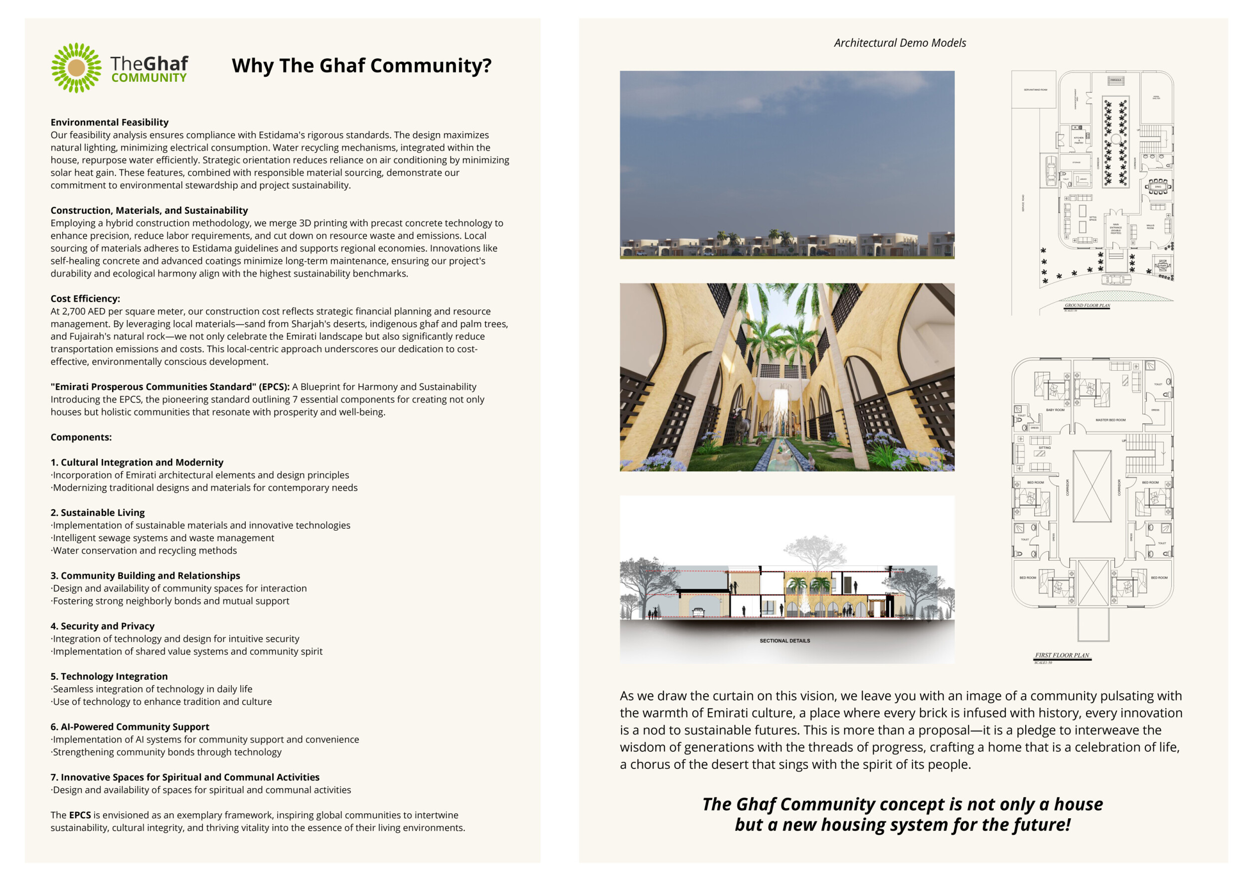 Architecture project // Sustainable Living Through Precast Concrete and ...