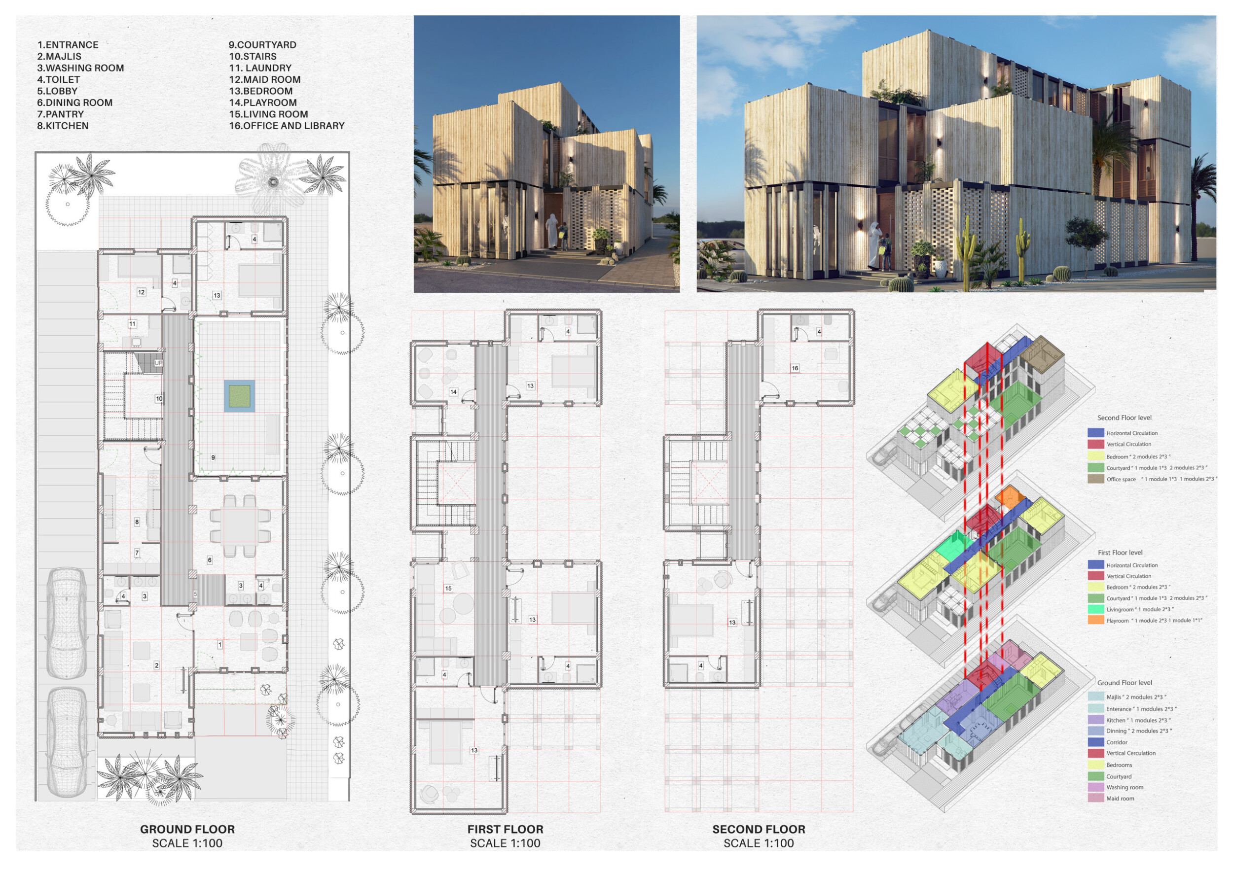 Architecture project // Modular Home Design Featuring Lightweight ...