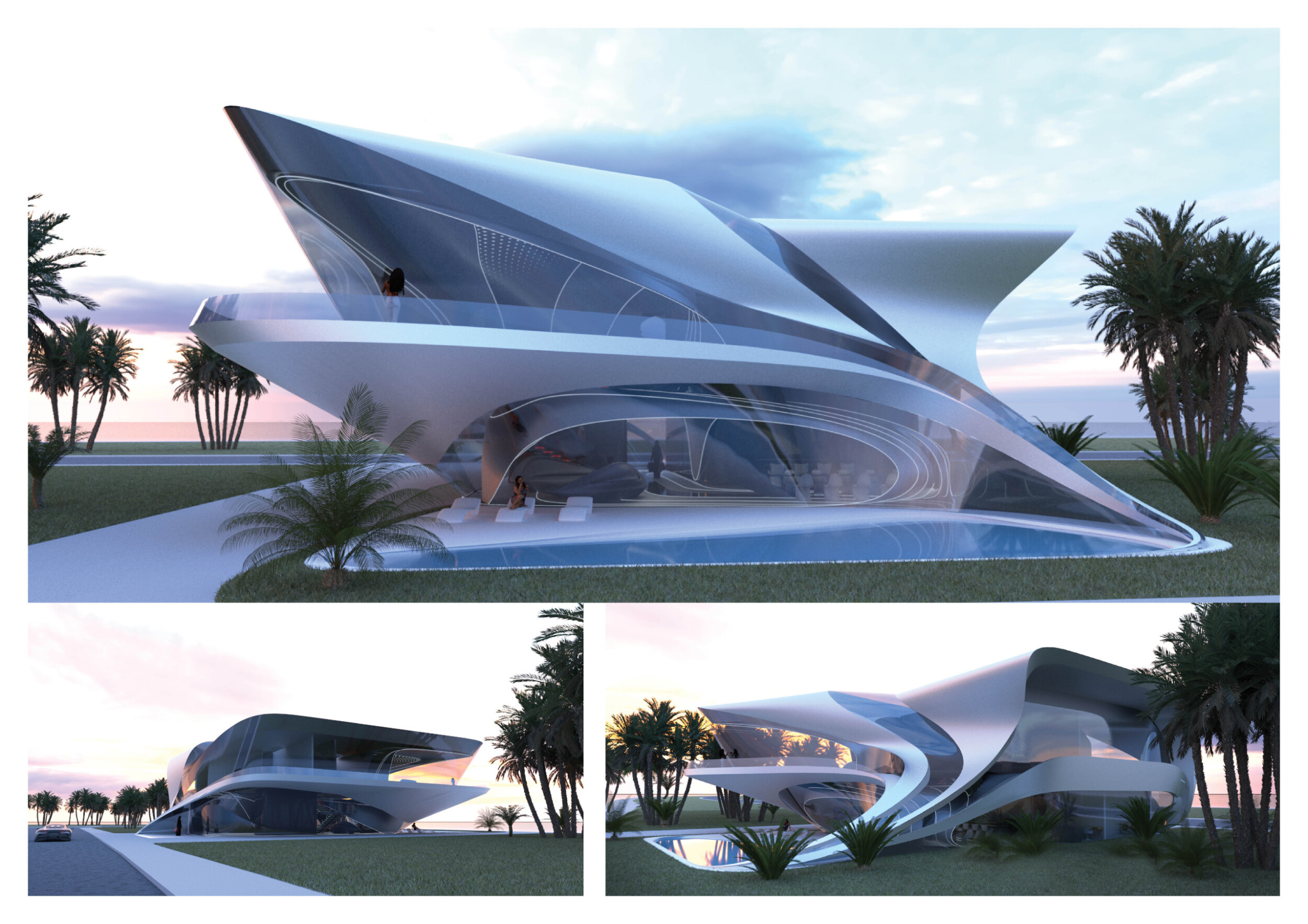 Architecture project // Fluid Form Constructed with Gfrc and Tinted ...