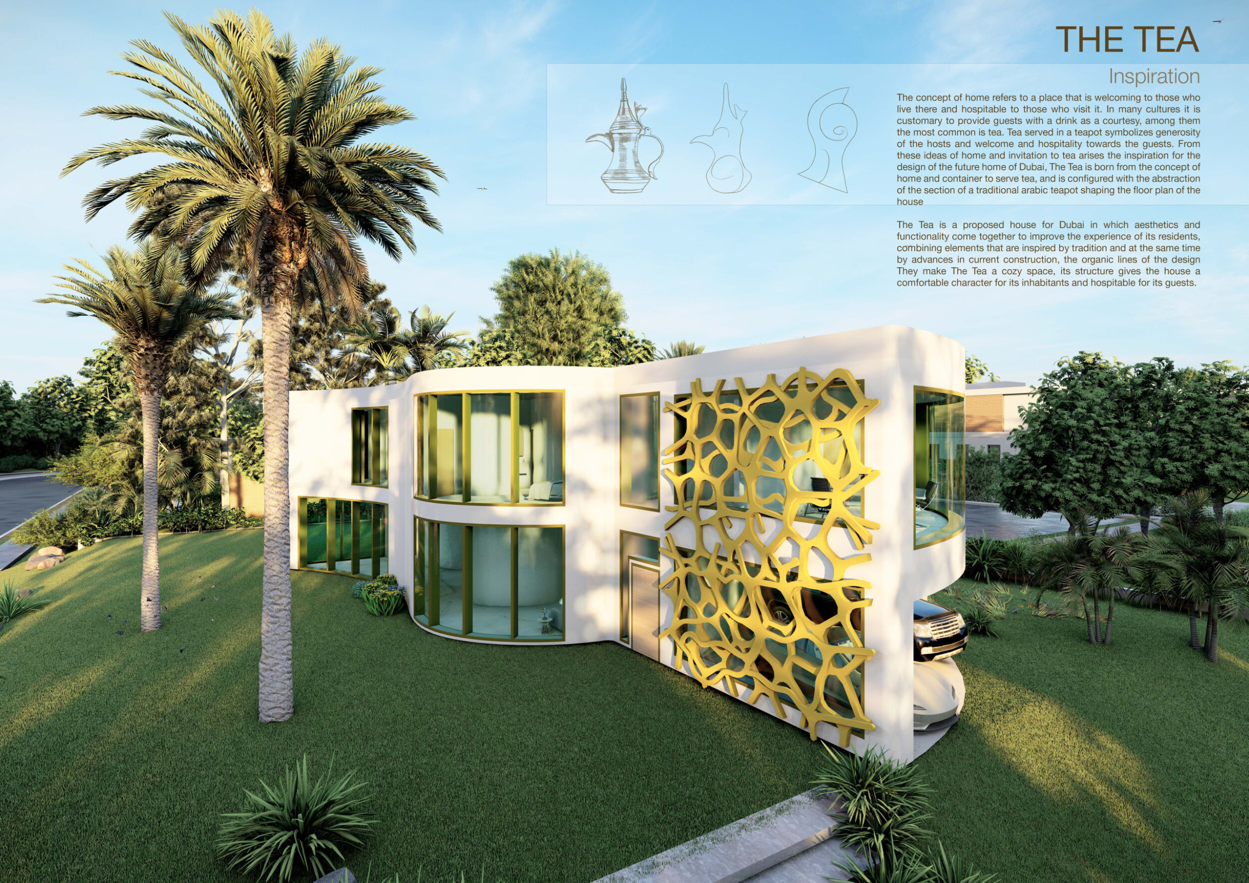 Architecture project // Curvilinear Structure Enhanced by Gold-Lattice ...