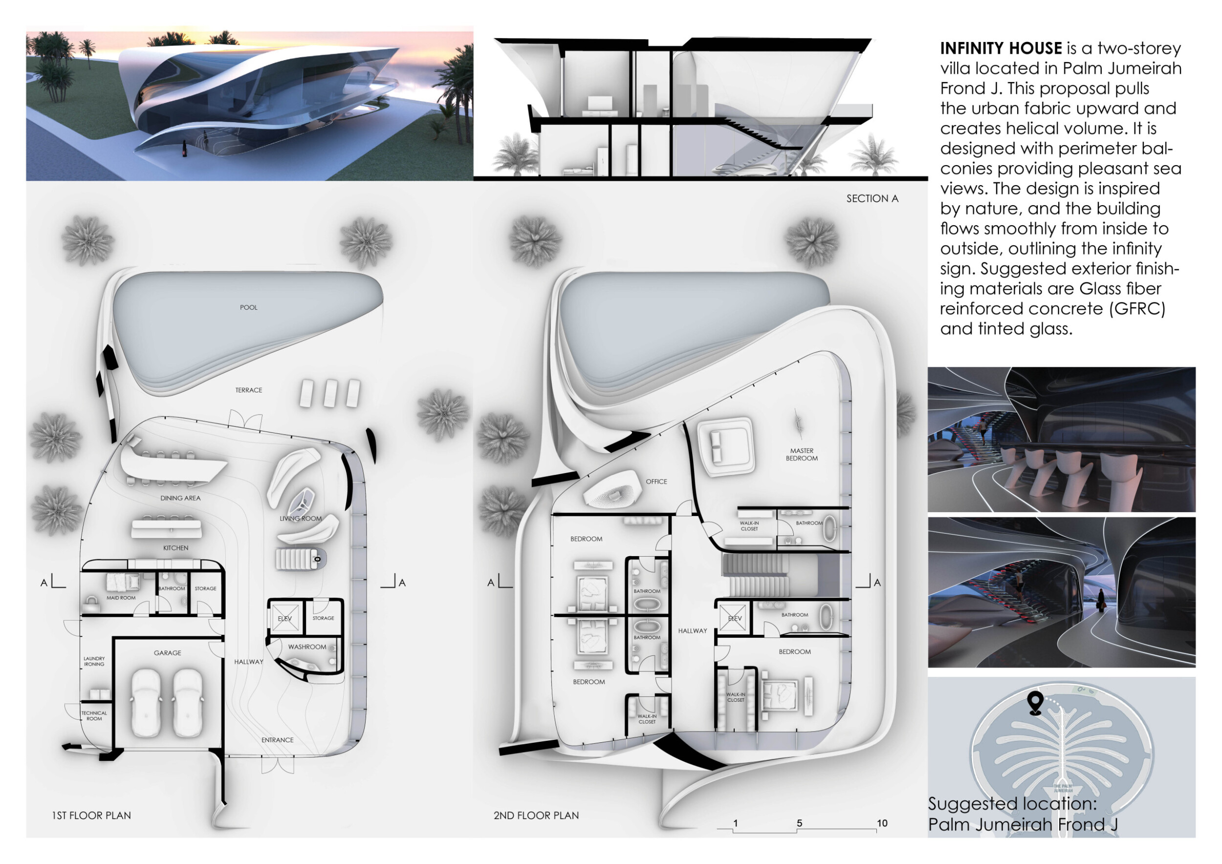 Architecture project // Fluid Form Constructed with Gfrc and Tinted ...