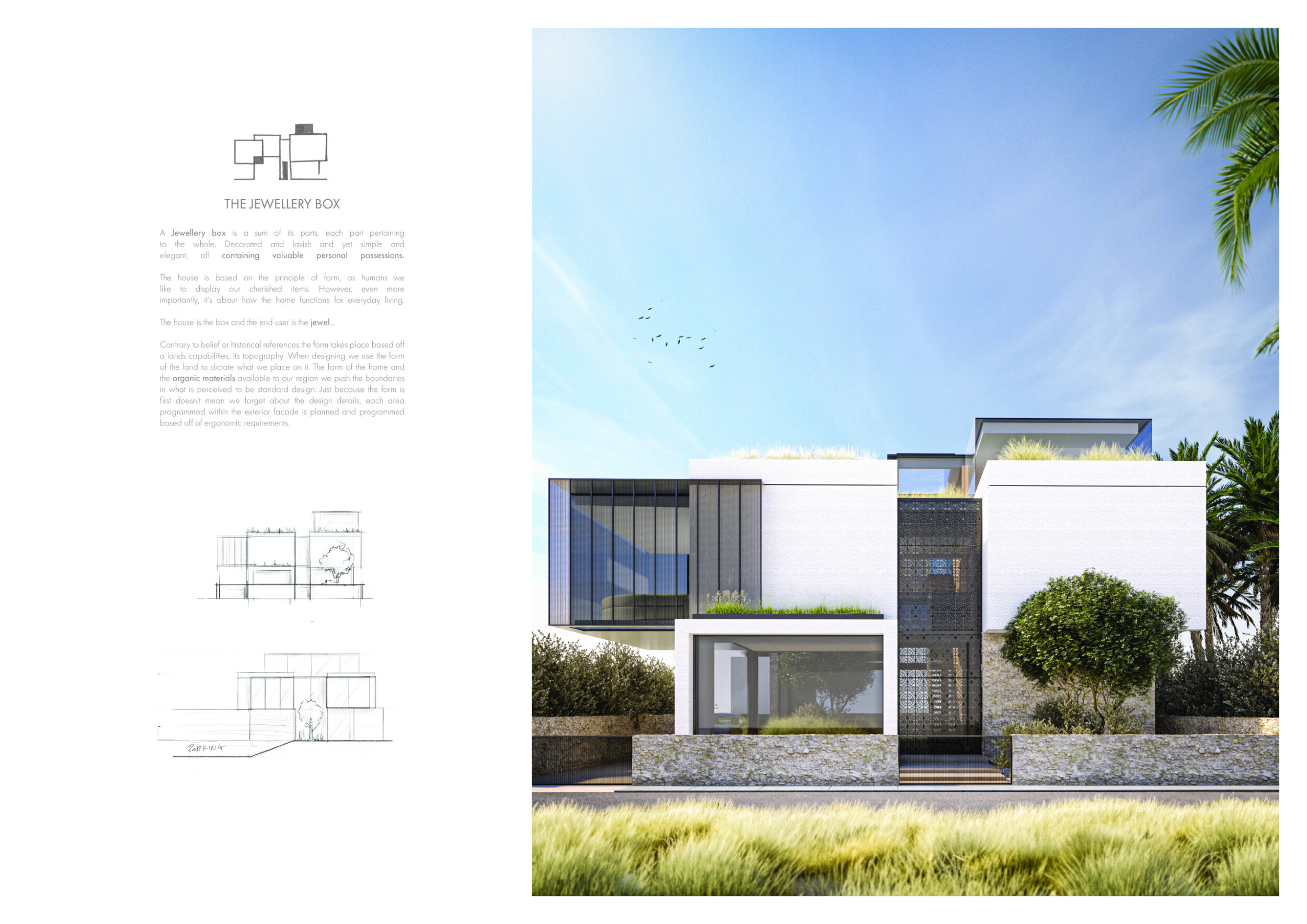 Architecture project // Passive Cooling Design with Limestone Facade ...