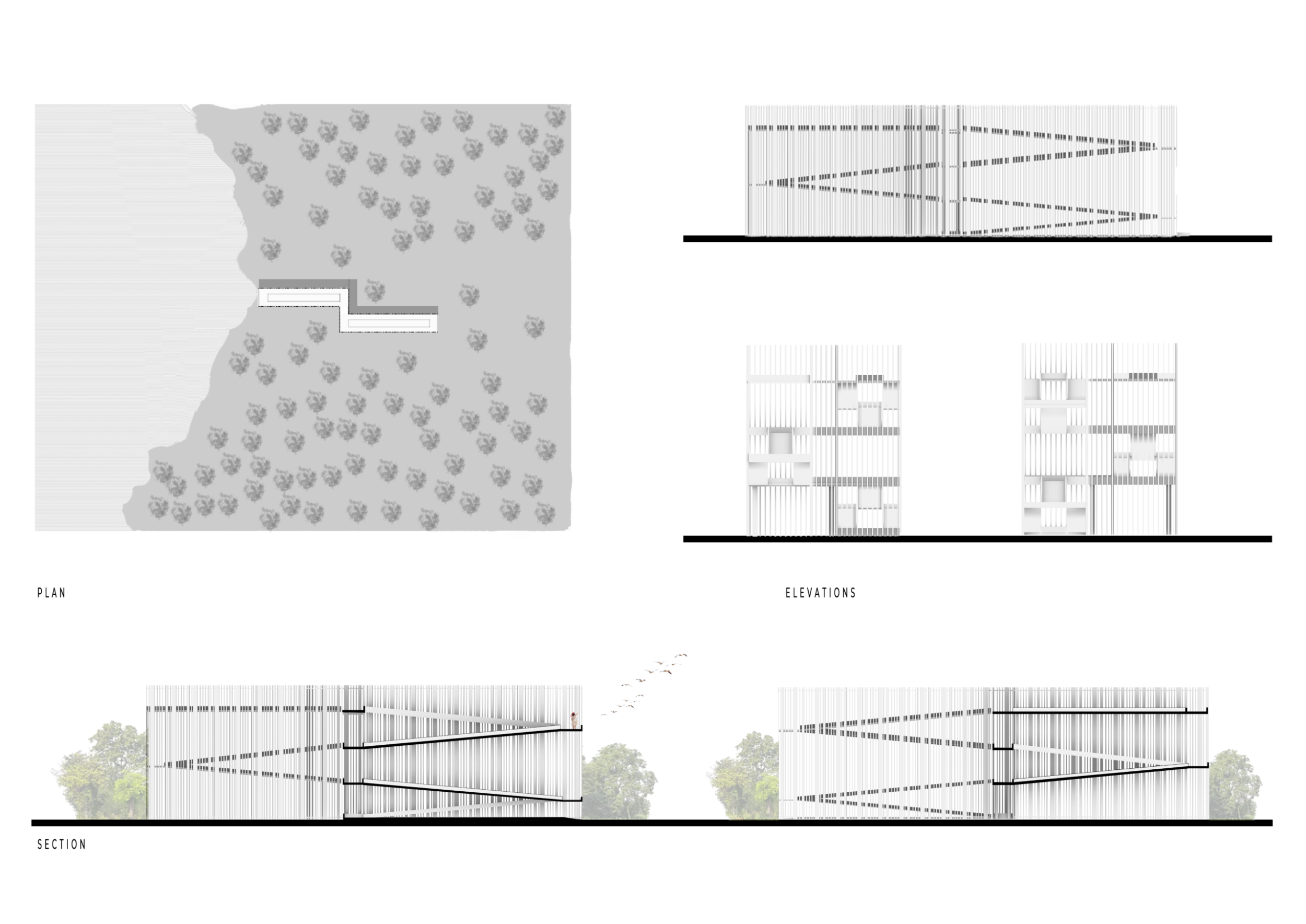Architecture project // Charred Wooden Facade Enhances Vertical ...