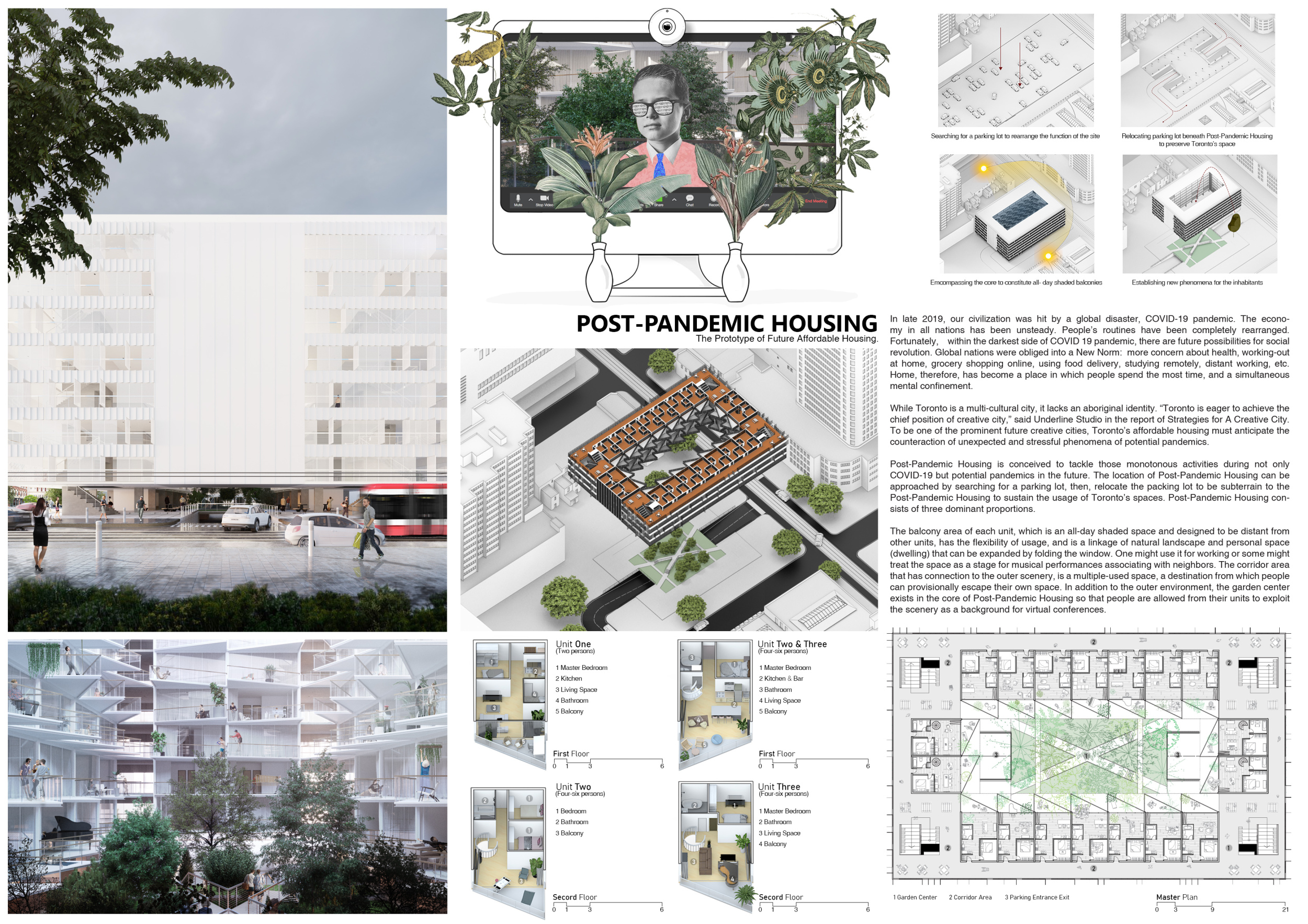 Architecture project // Balconies and Garden Centers in Community ...