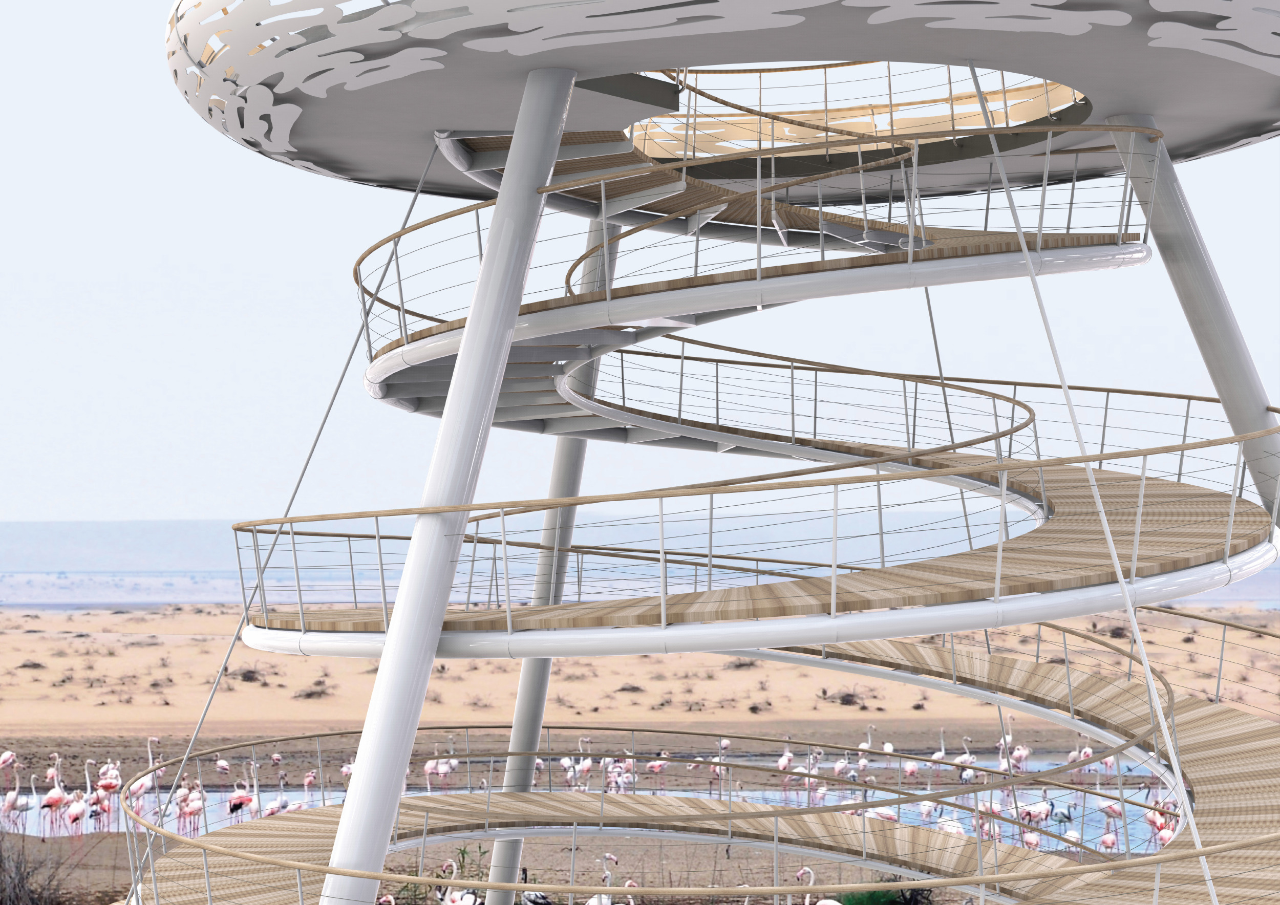 Architecture project // Elevated Observation Point Crafted from ...