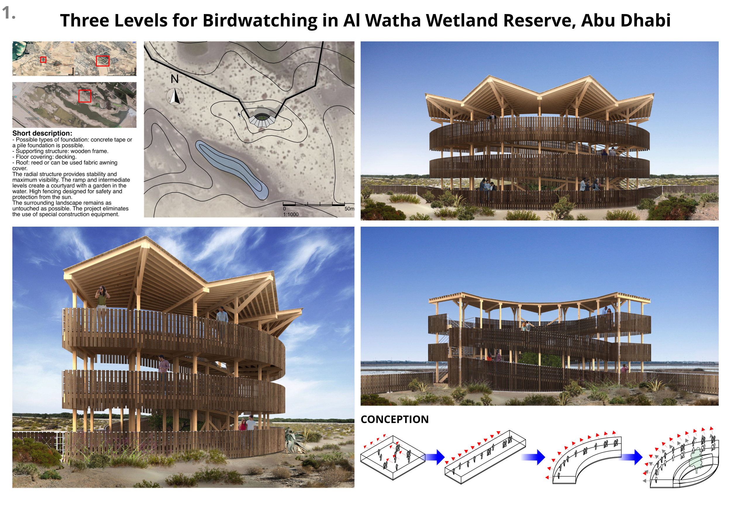 Architecture project // Reed Roof and Wooden Frame Structure for ...