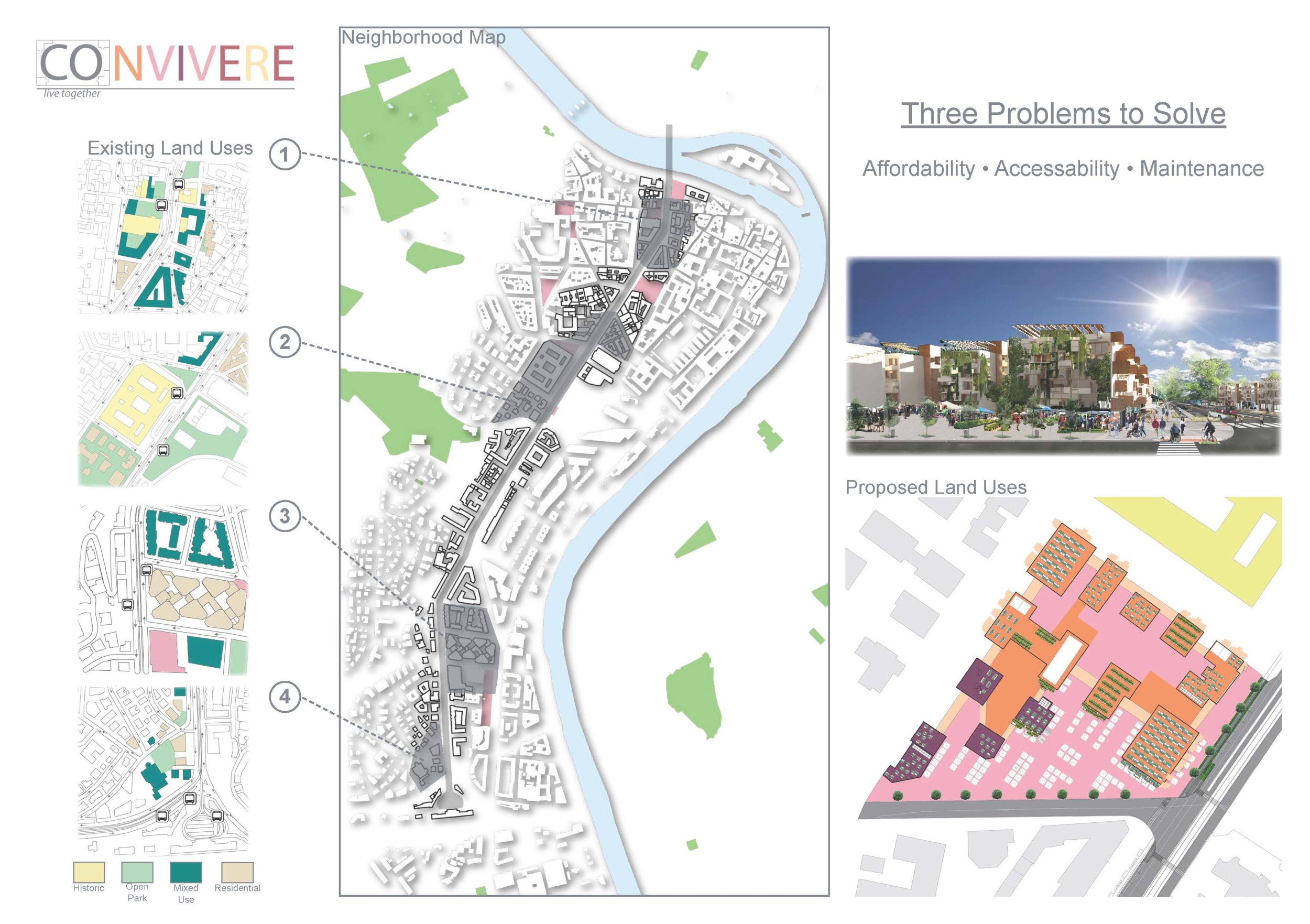 Architecture project // Integrating Community Spaces Through Walkable ...