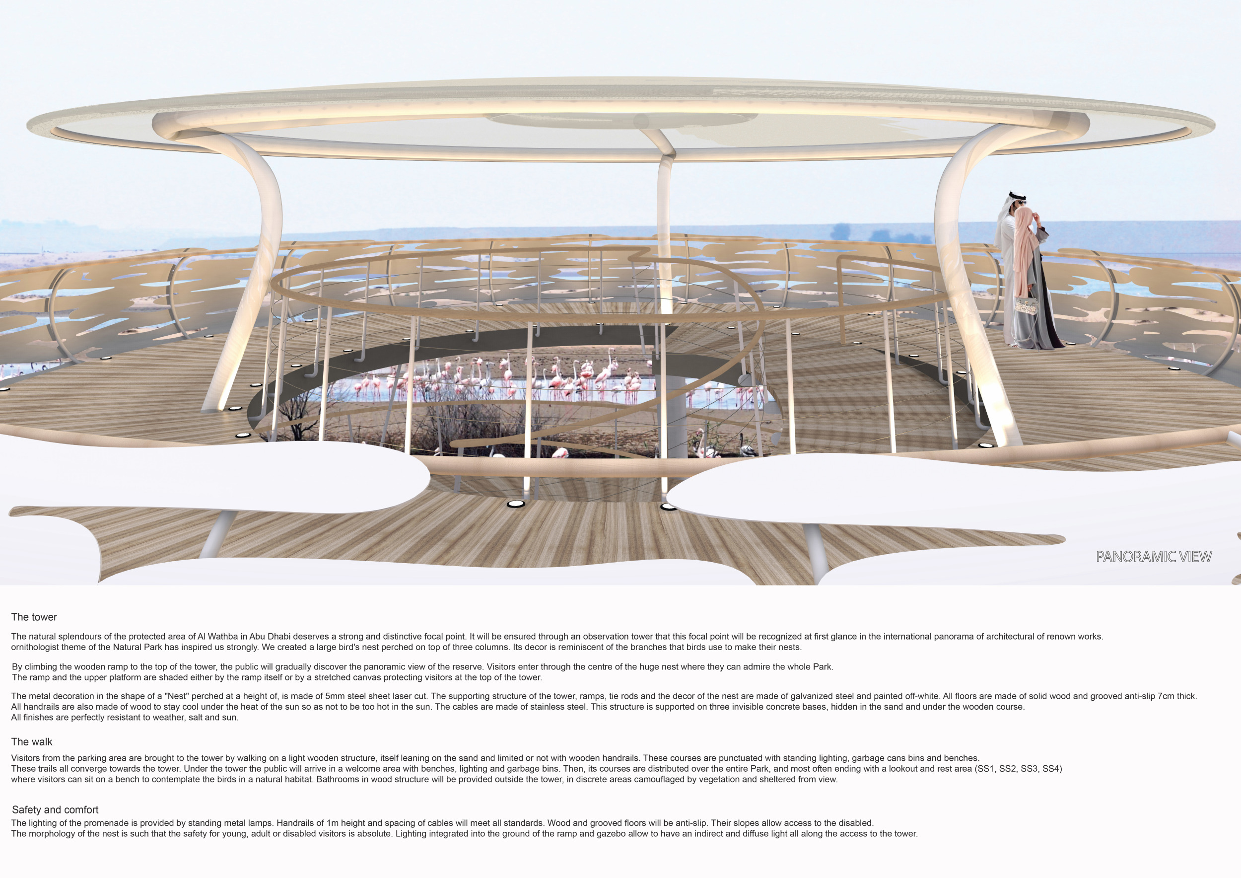 Architecture project // Elevated Observation Point Crafted from ...