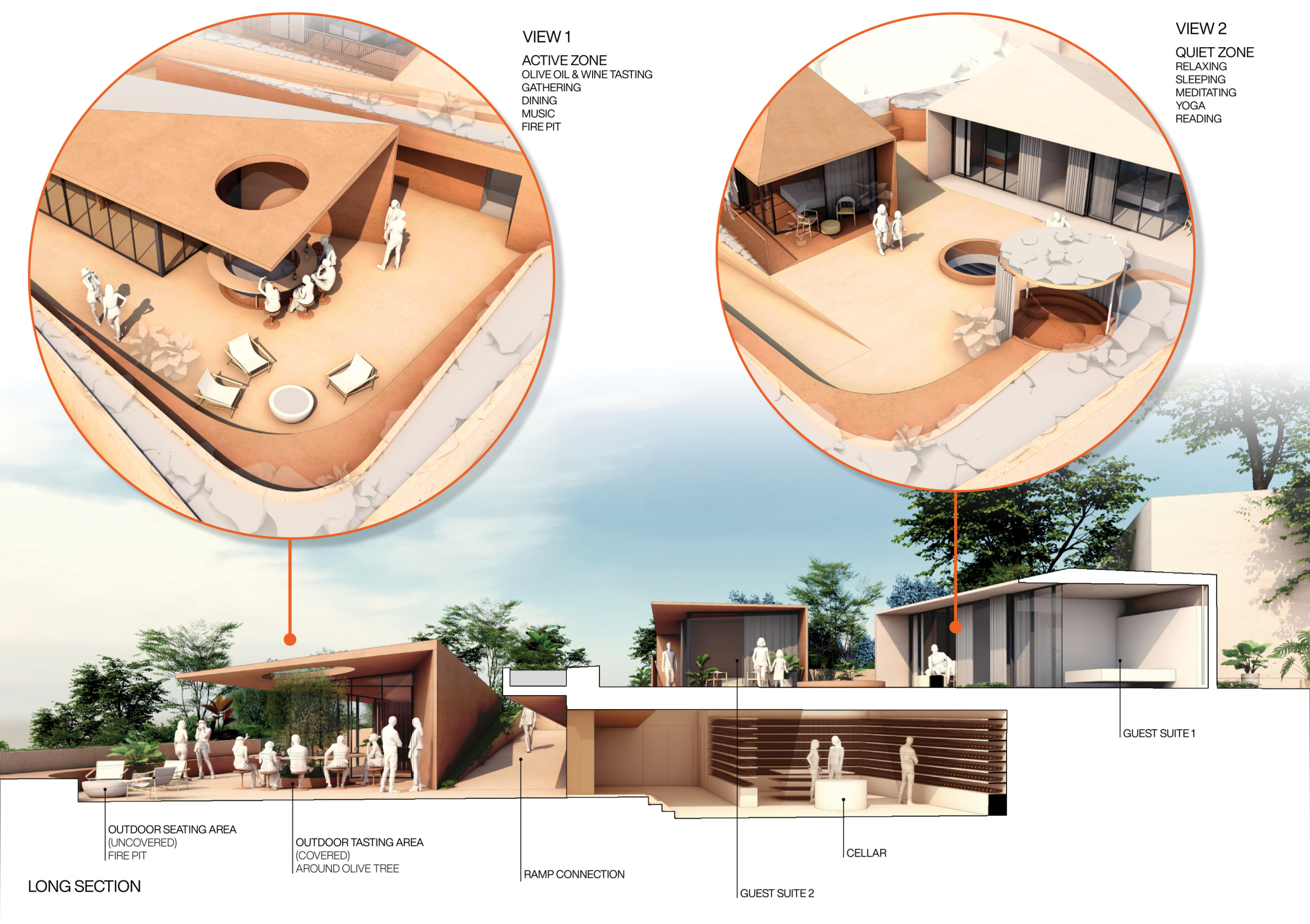 Architecture project // Clay and Glass Integration Amidst Native ...