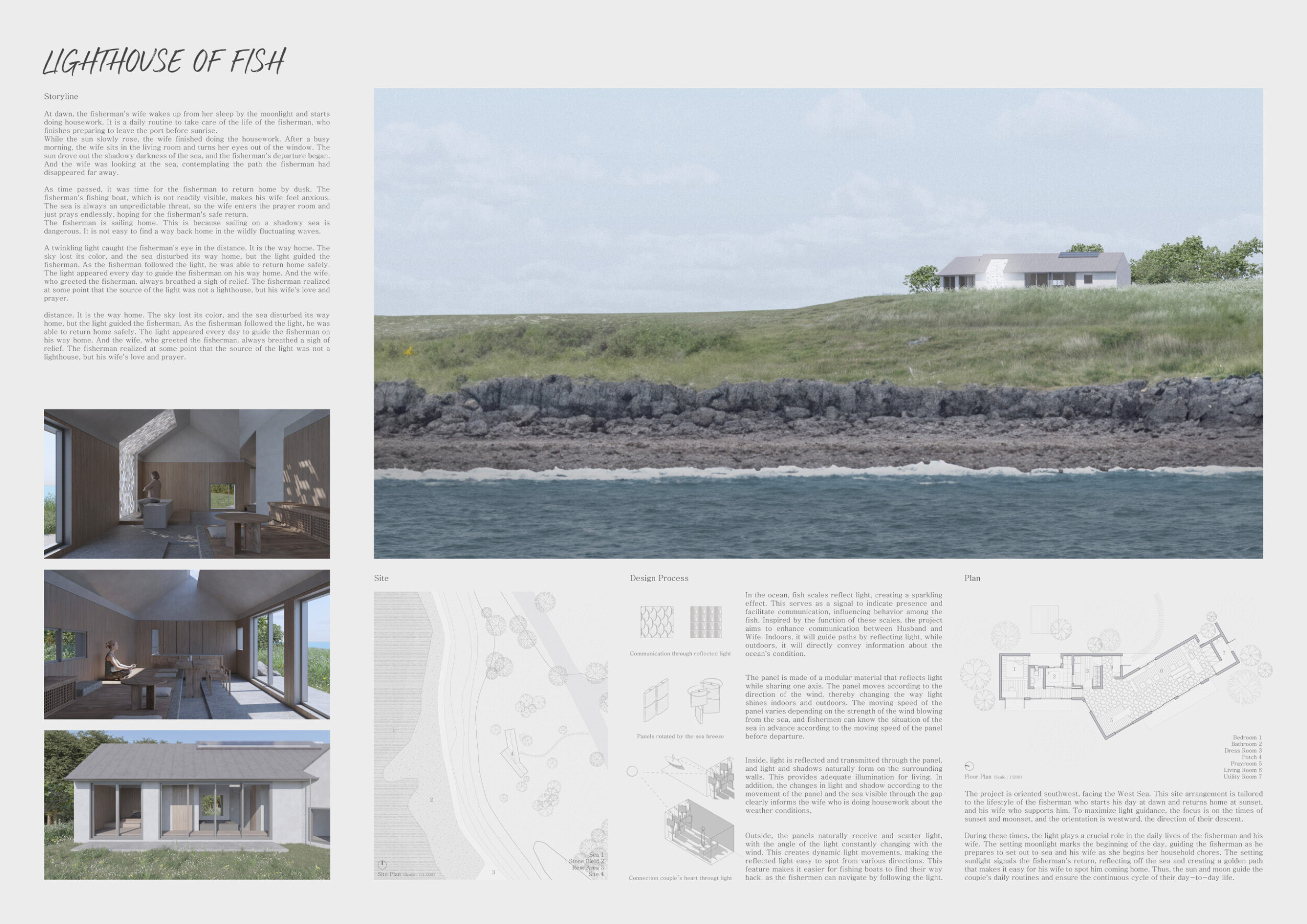 Architecture project // Fish Scale Modular Panels and Natural Lighting ...