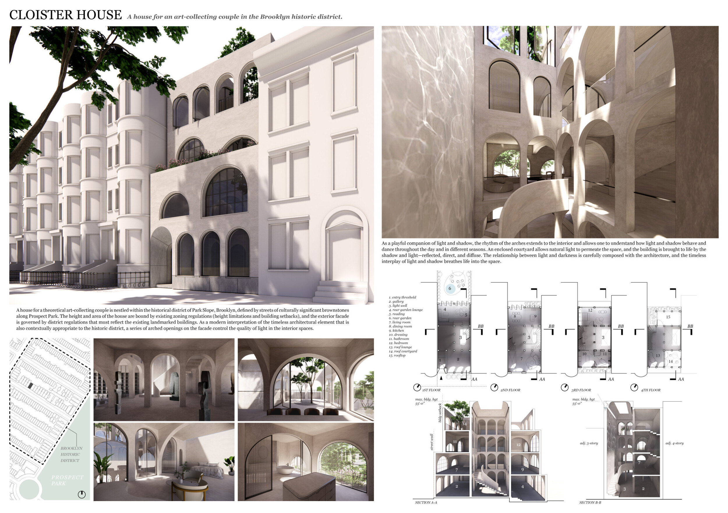 Architecture project // Courtyard Residence Featuring Arched Concrete ...