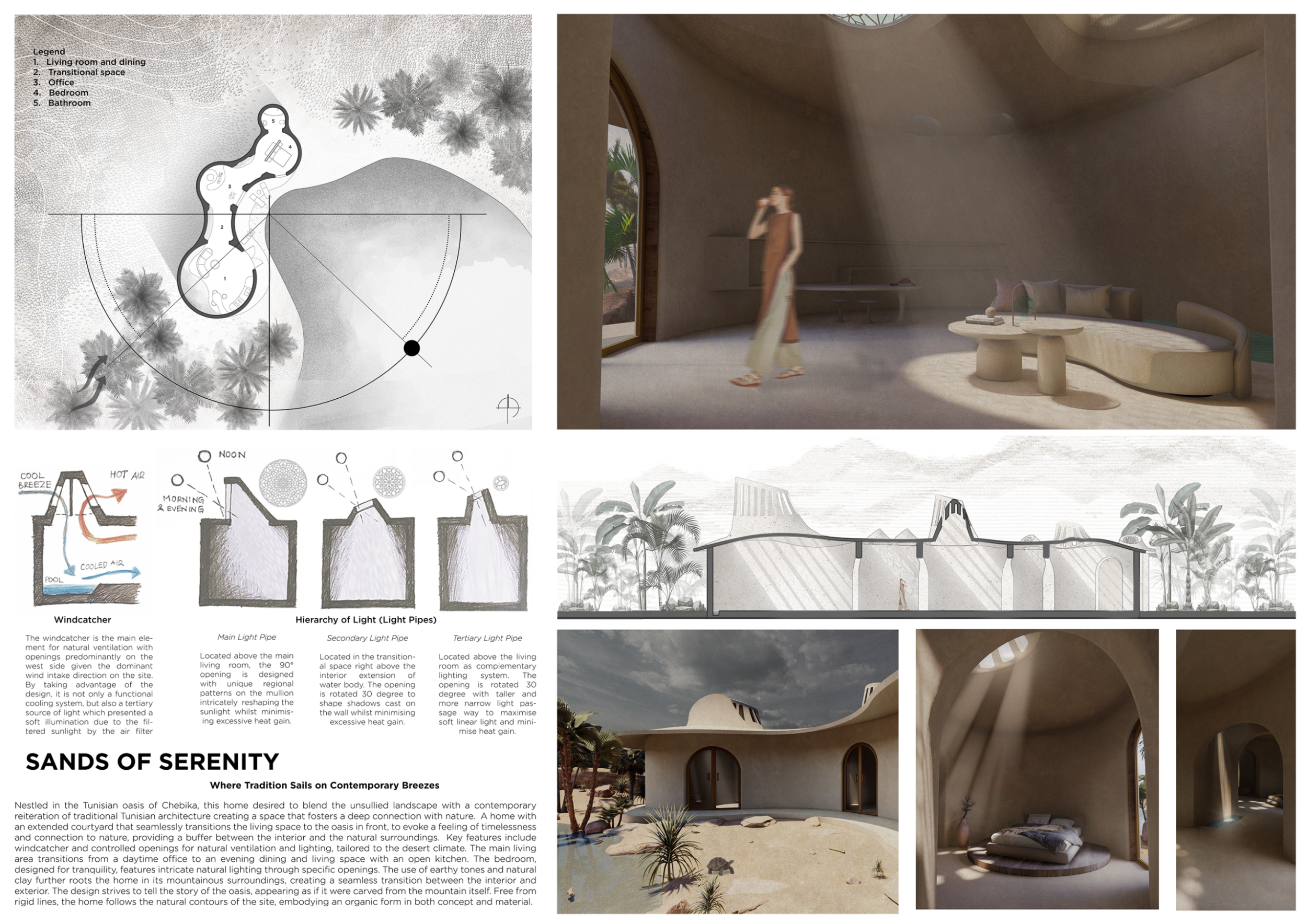 Architecture project // Natural Harmony Achieved Through Earth-Based ...