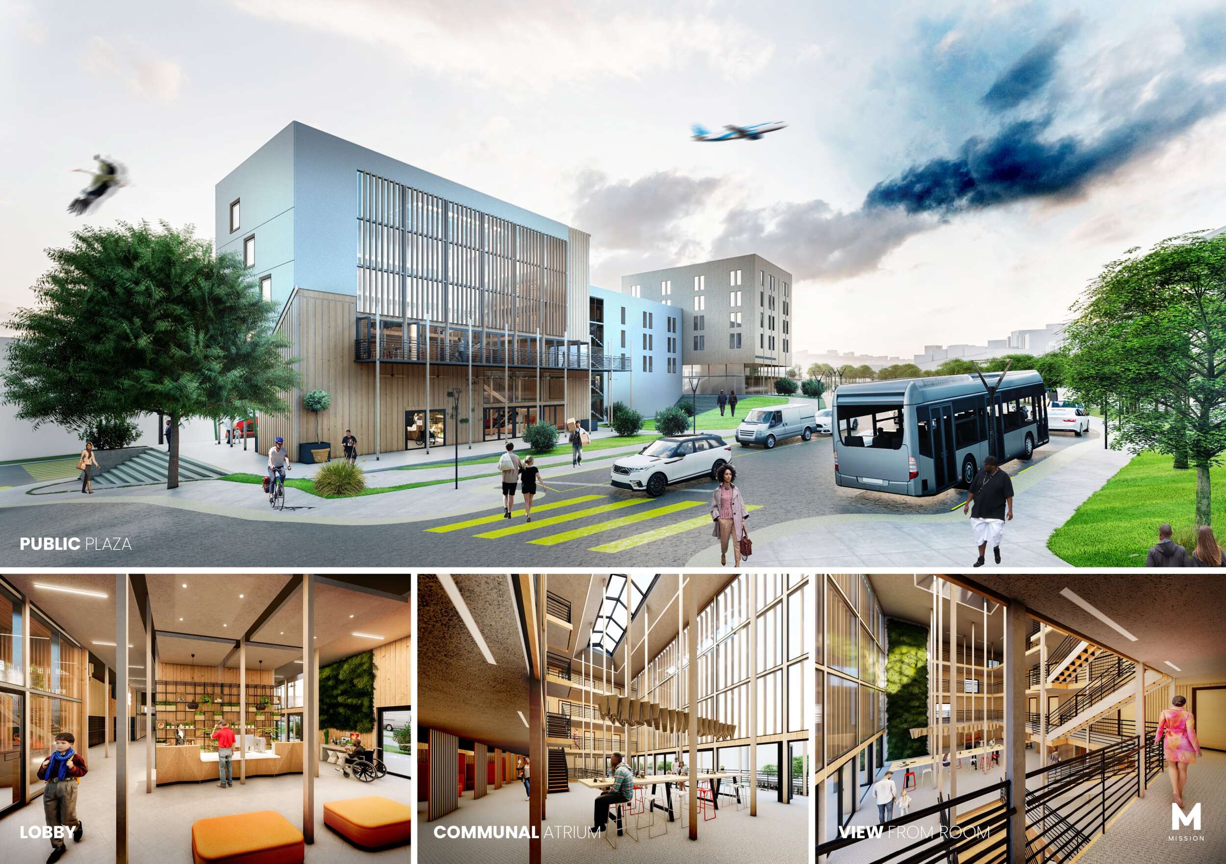 Architecture project // Cross-Laminated Timber Housing with Community ...