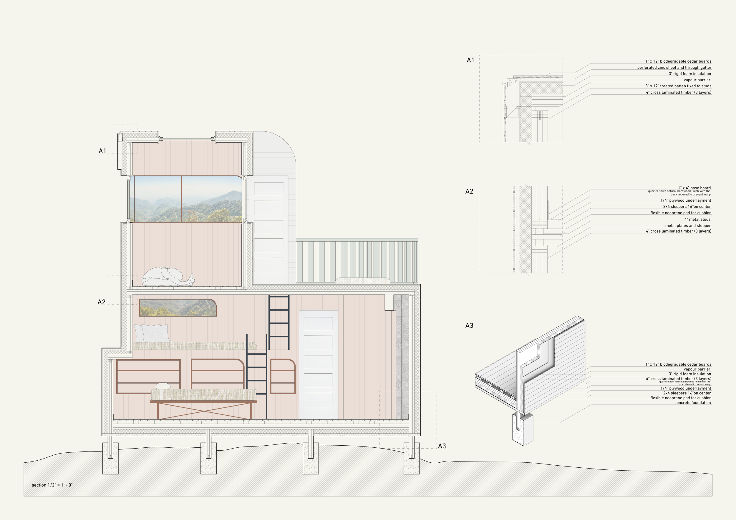 Architecture project // Curved Windows and Cedar Frames in a ...