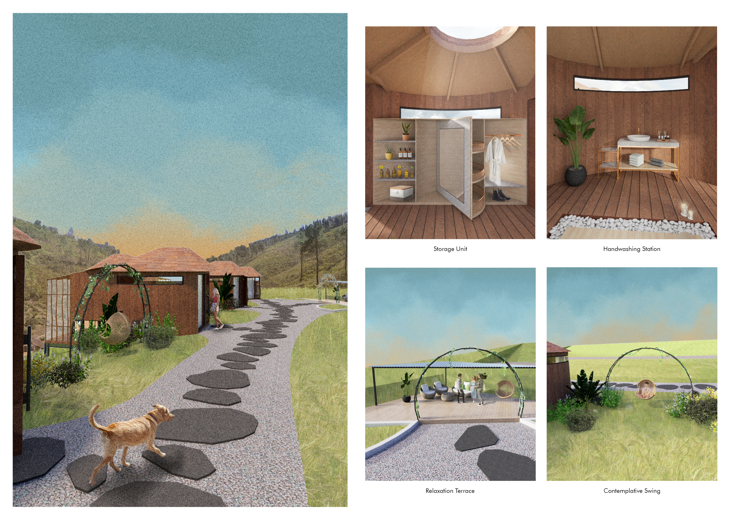 Architecture project // Circular Structures Enhanced by Maritime Pine ...