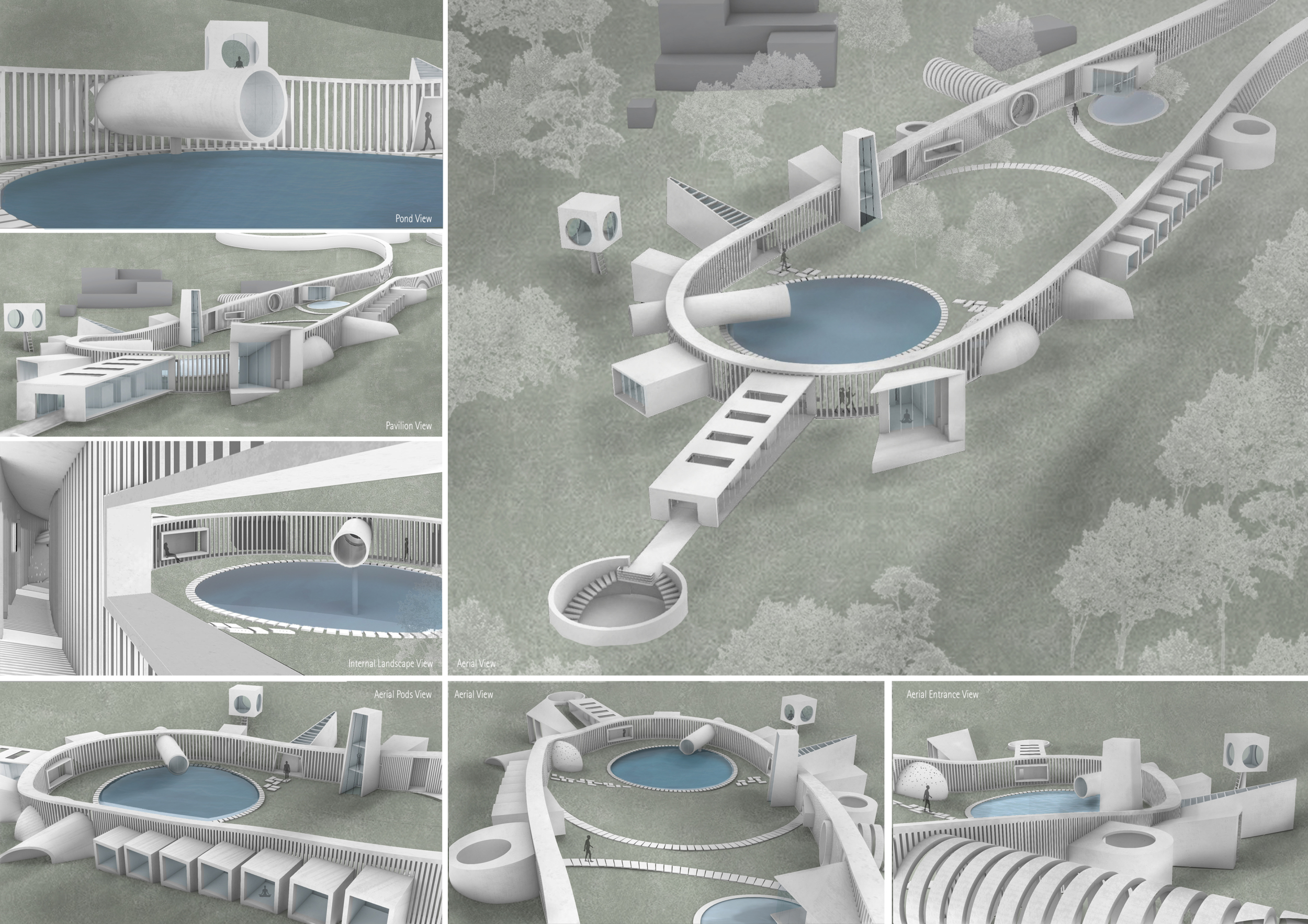 Architecture project // Sensory Pathway Connecting Contemplative ...
