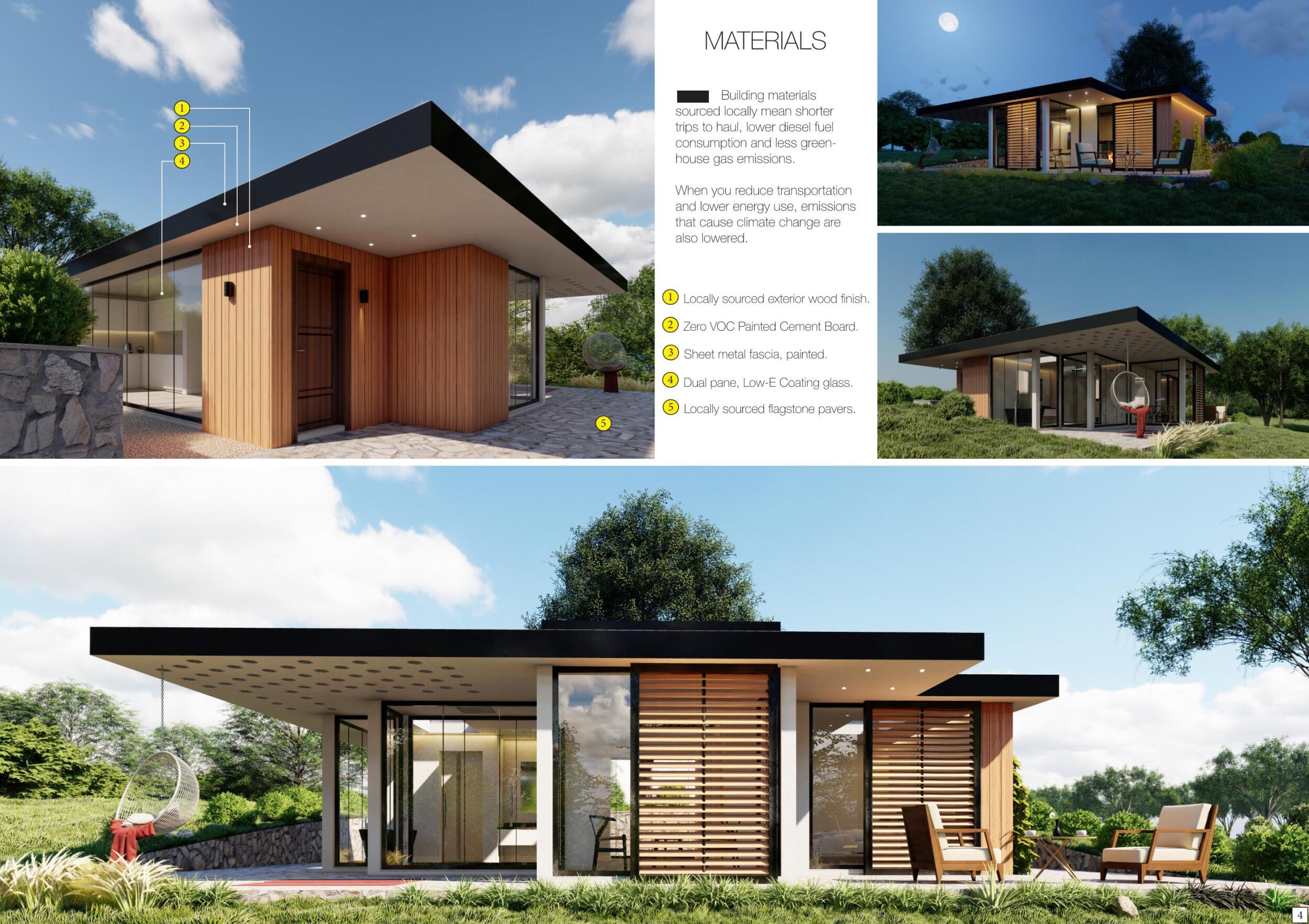 Architecture project // Natural Stone and Ha-Ha Wall Cabin Overlooking ...