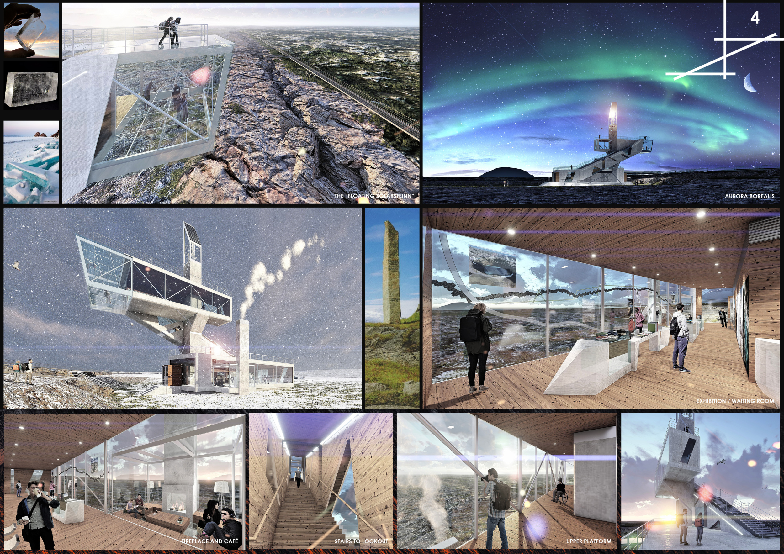 Architecture project // Leaning Tower Wrapped in Glass with Steel Frame ...