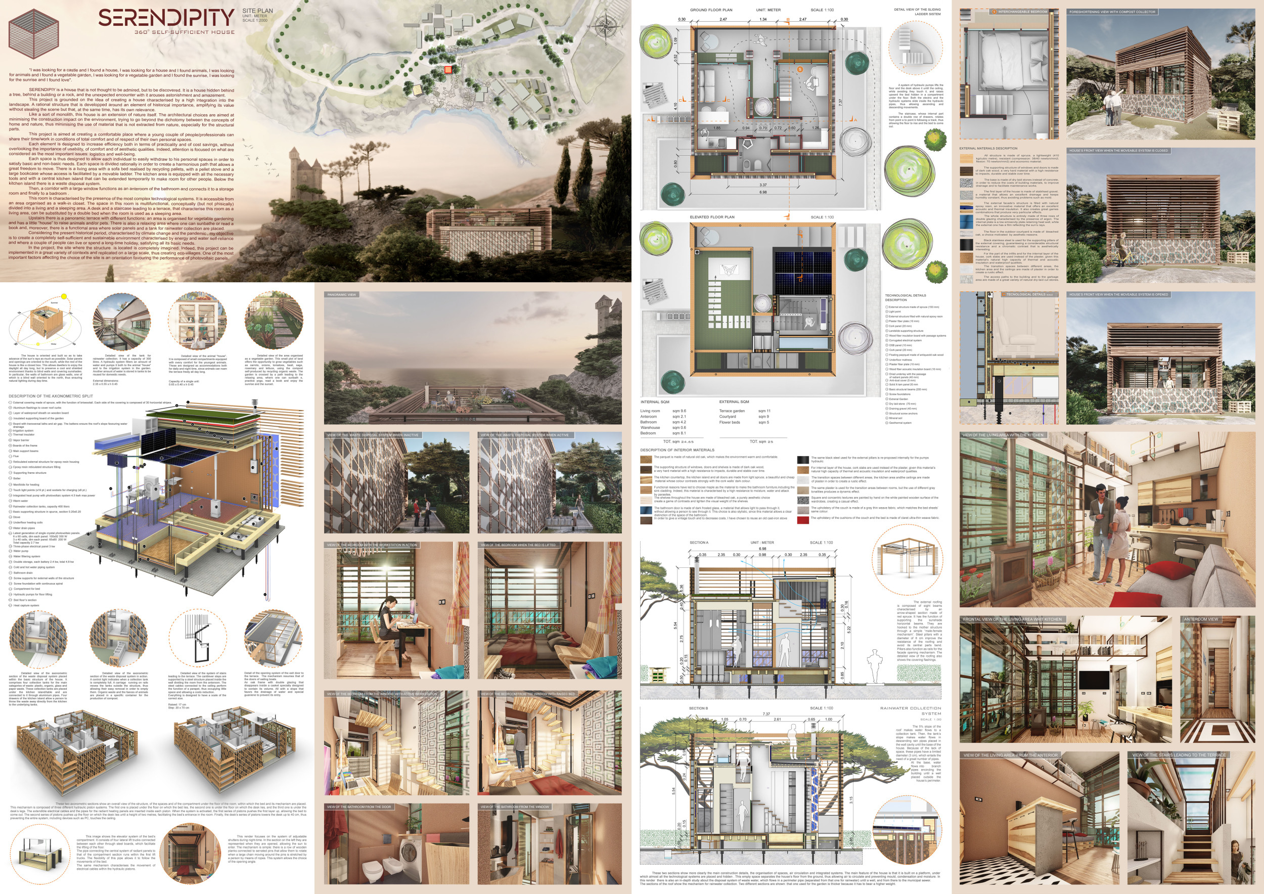 Architecture project // Recycled Pallet Living with an Integrated ...