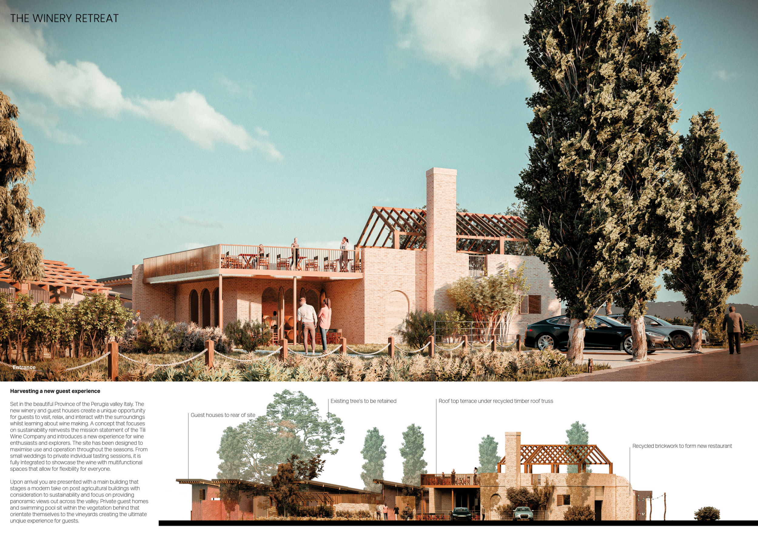 Architecture project // Terracotta and Reclaimed Brick Building ...